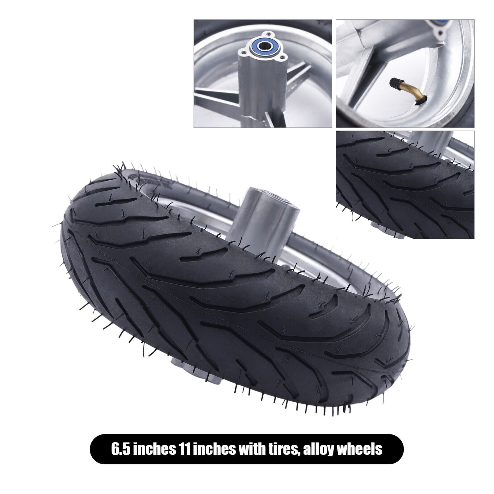 TFCFL 49cc 2 stroke Mini Pocket Bike Wheel 110/50-6.5 Rear Wheel Tire ...