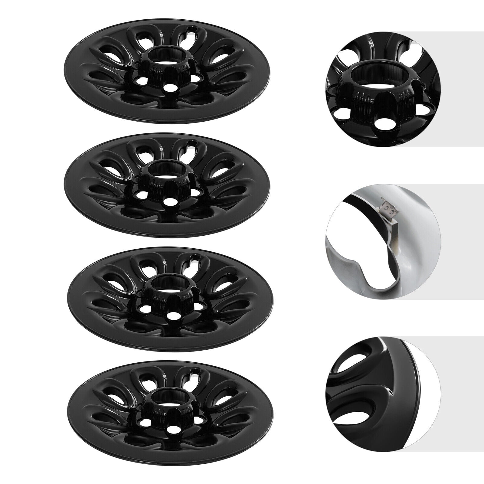 TFCFL 4Pcs 17 Inch Wheel Skins Rim Covers Center Hub Cap For 2005-2014 ...