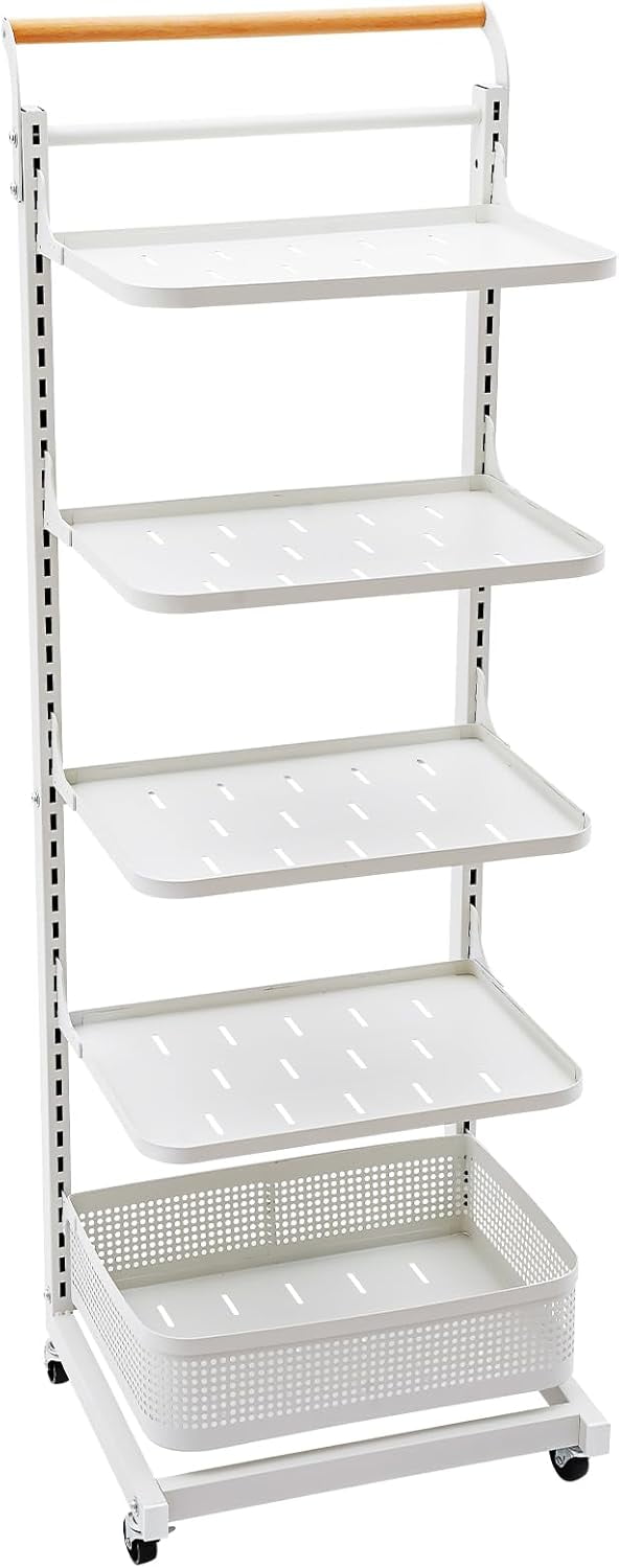 TFCFL 5-Tier Pan Organizer, Adjustable Multifunctional Pan & Pot Rack ...