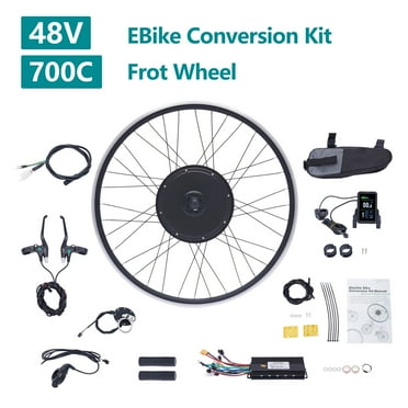 20"" 1000W LED E-bike Conversion Kit 48V Power Bicycle Front Wheel Hub ...