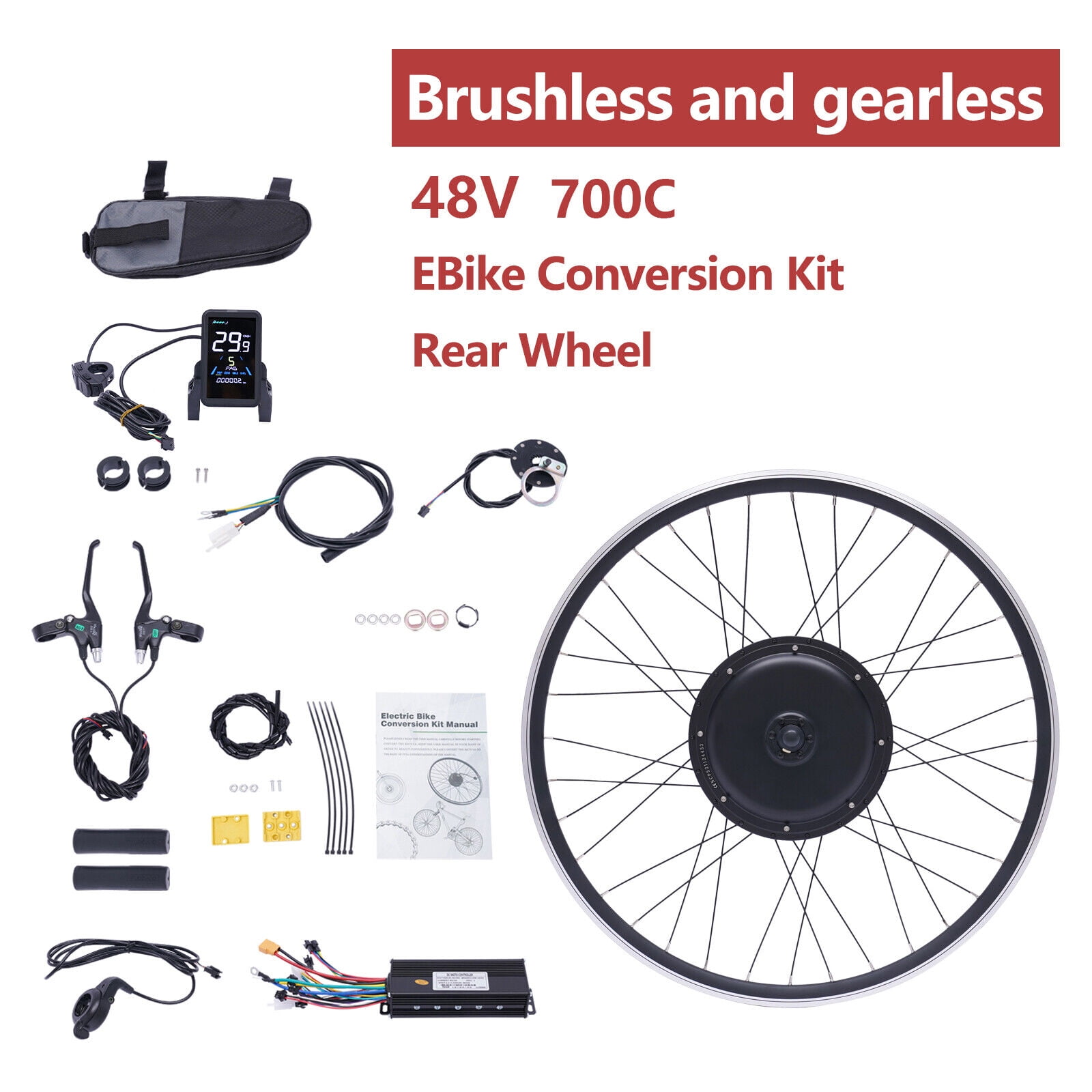 TFCFL 700C Electric Bicycle Front/Rear Wheel Hub Motor E-Bike ...