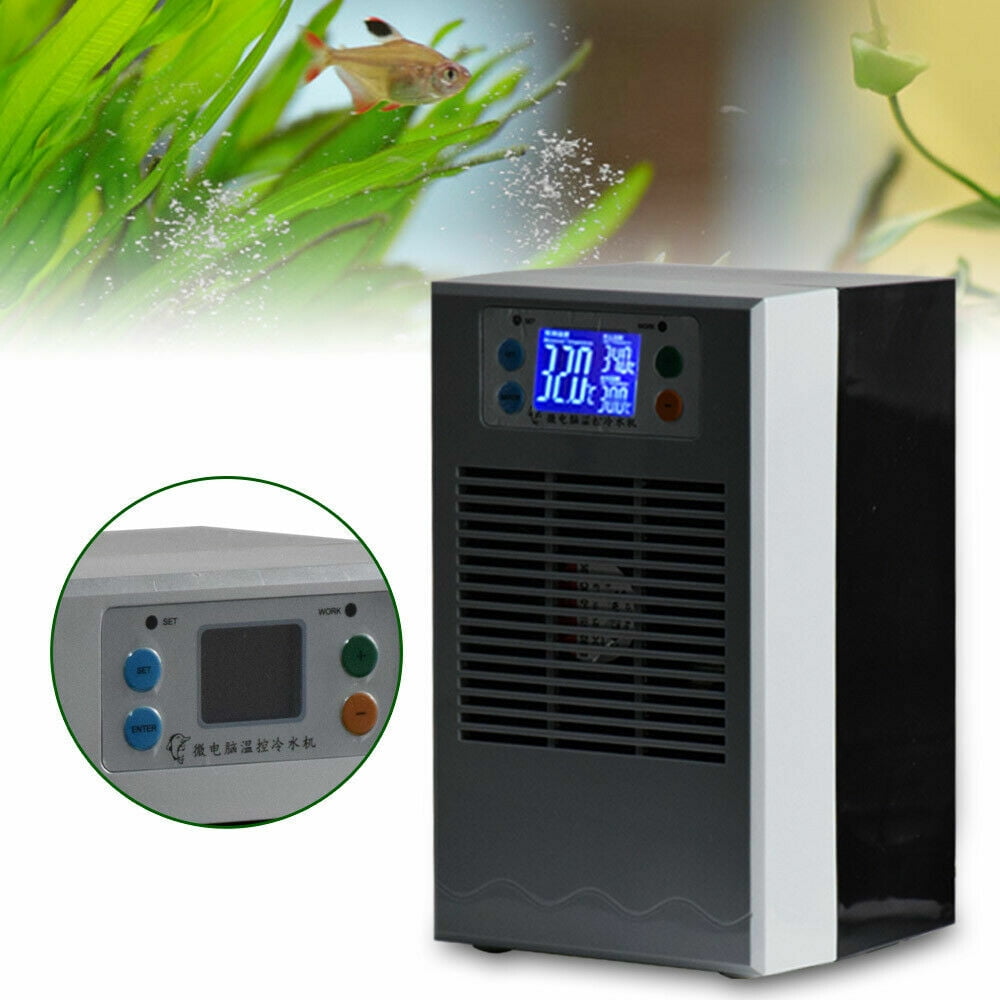 TFCFL 8 Gallon Aquarium Chiller Fish Tank Shrimp Cooler Heating Cooling ...