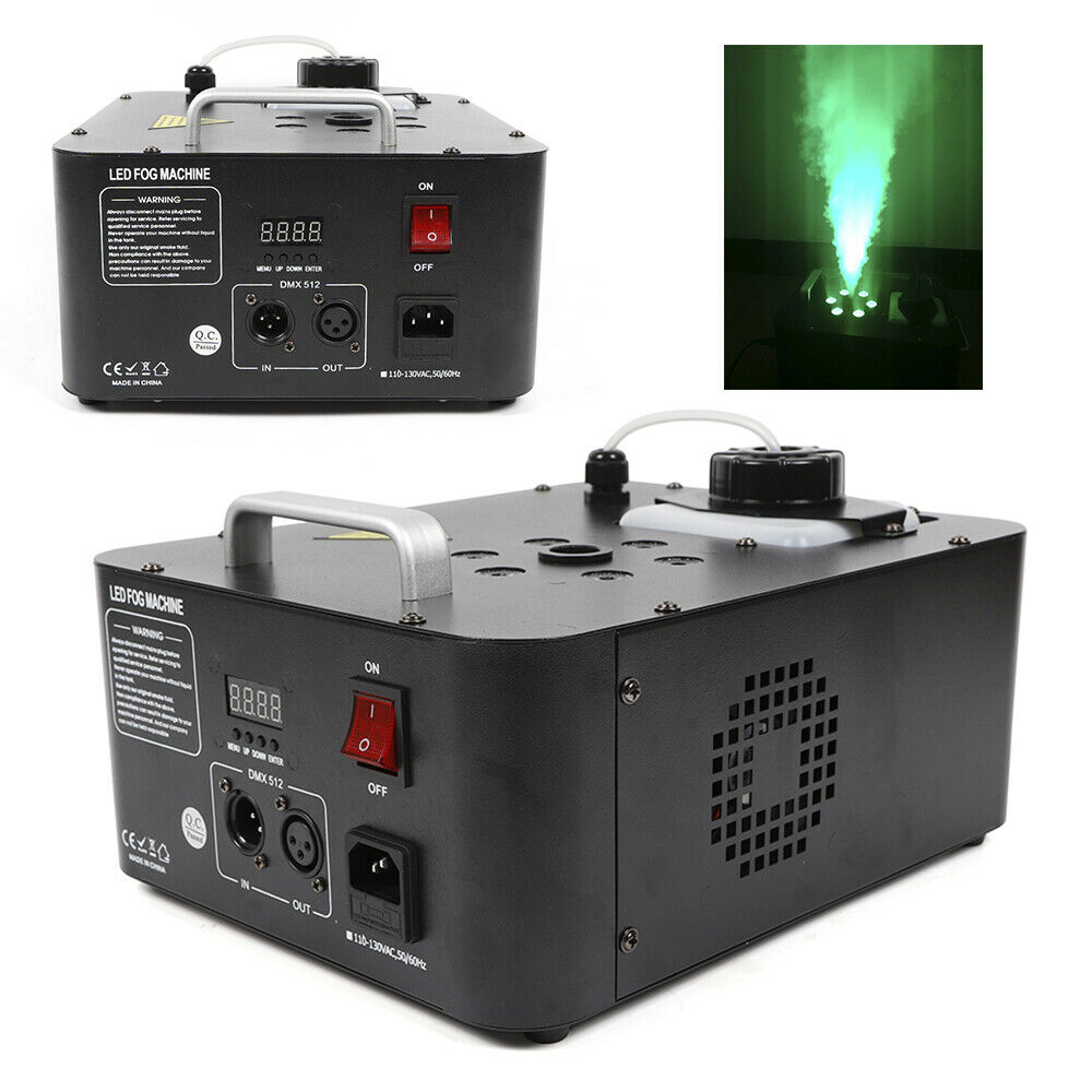 TFCFL 900W 3IN1 RGB 6 LED Smoke Fogger Vertical Fog Machine Stage ...