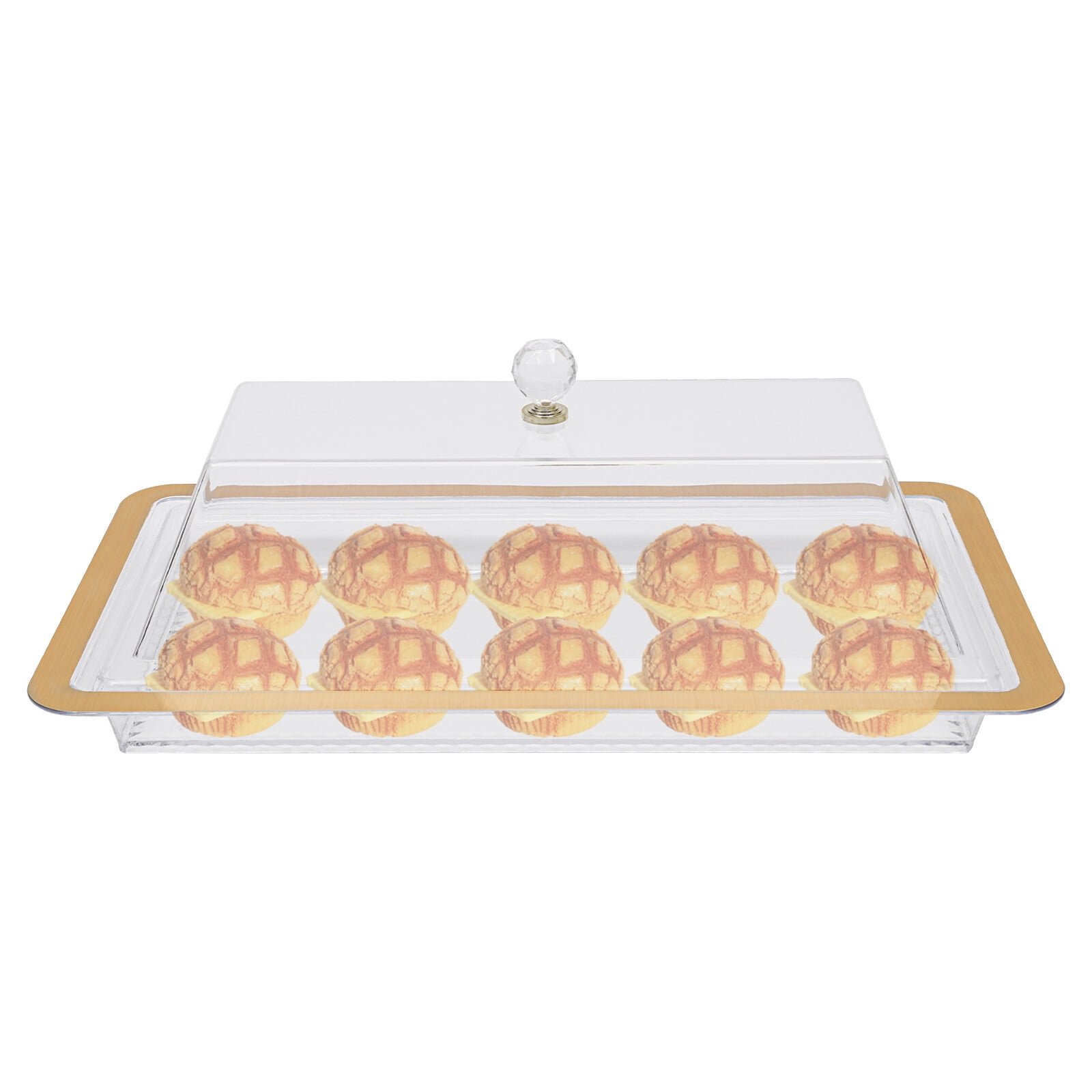 TFCFL Acrylic Cake Stand Serving Tray with Lid Wedding Cake Box Cupcake ...