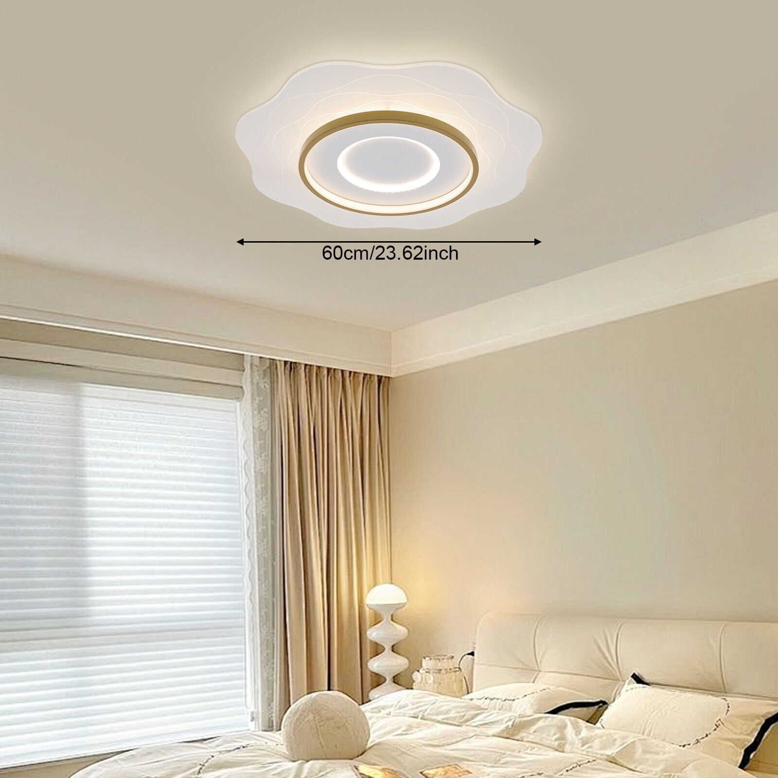 TFCFL Acrylic LED Ceiling Light Flower-shaped Chandelier Flush Mount ...