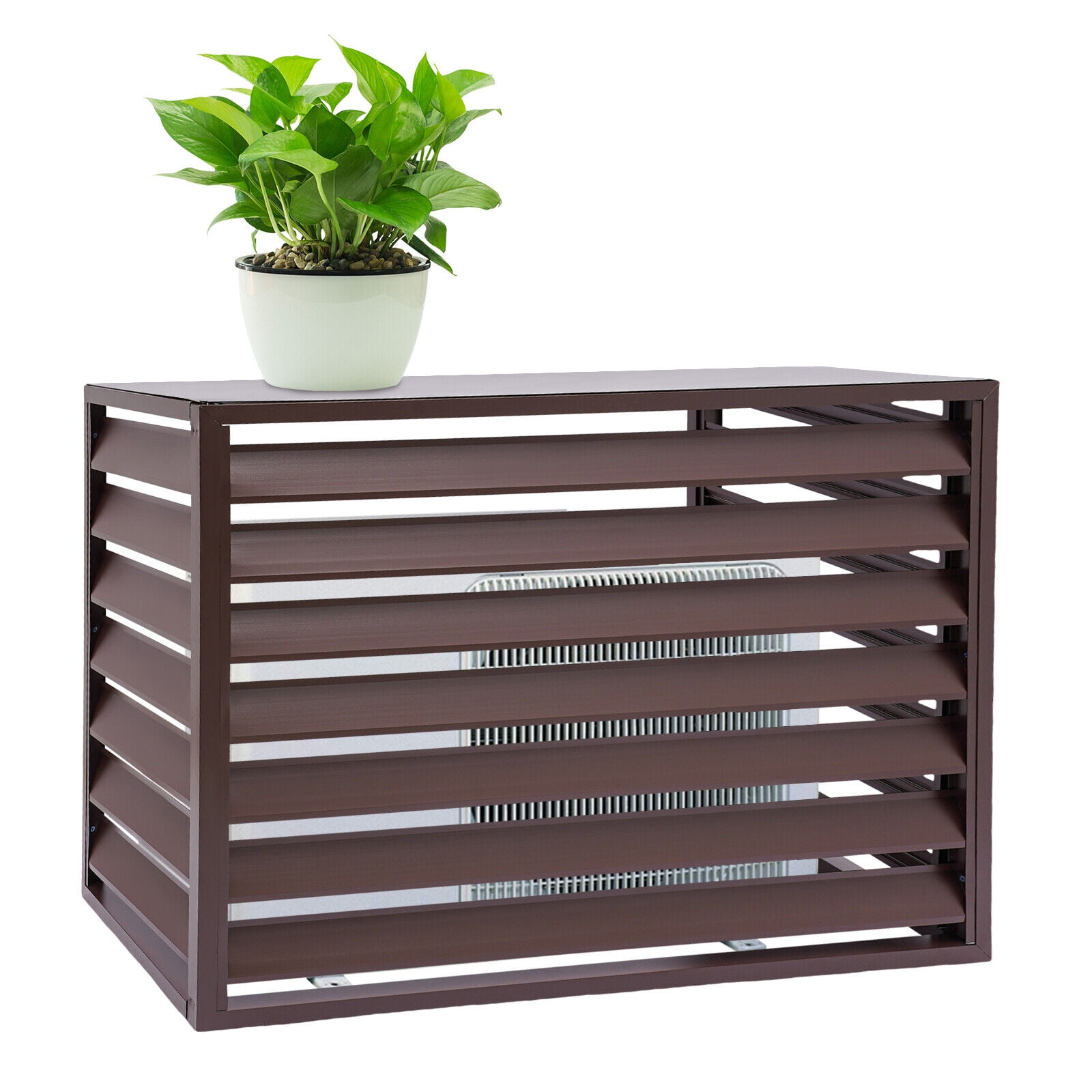 TFCFL Air Conditioner Fence Screen Aluminum Rectangular Air Conditioner ...