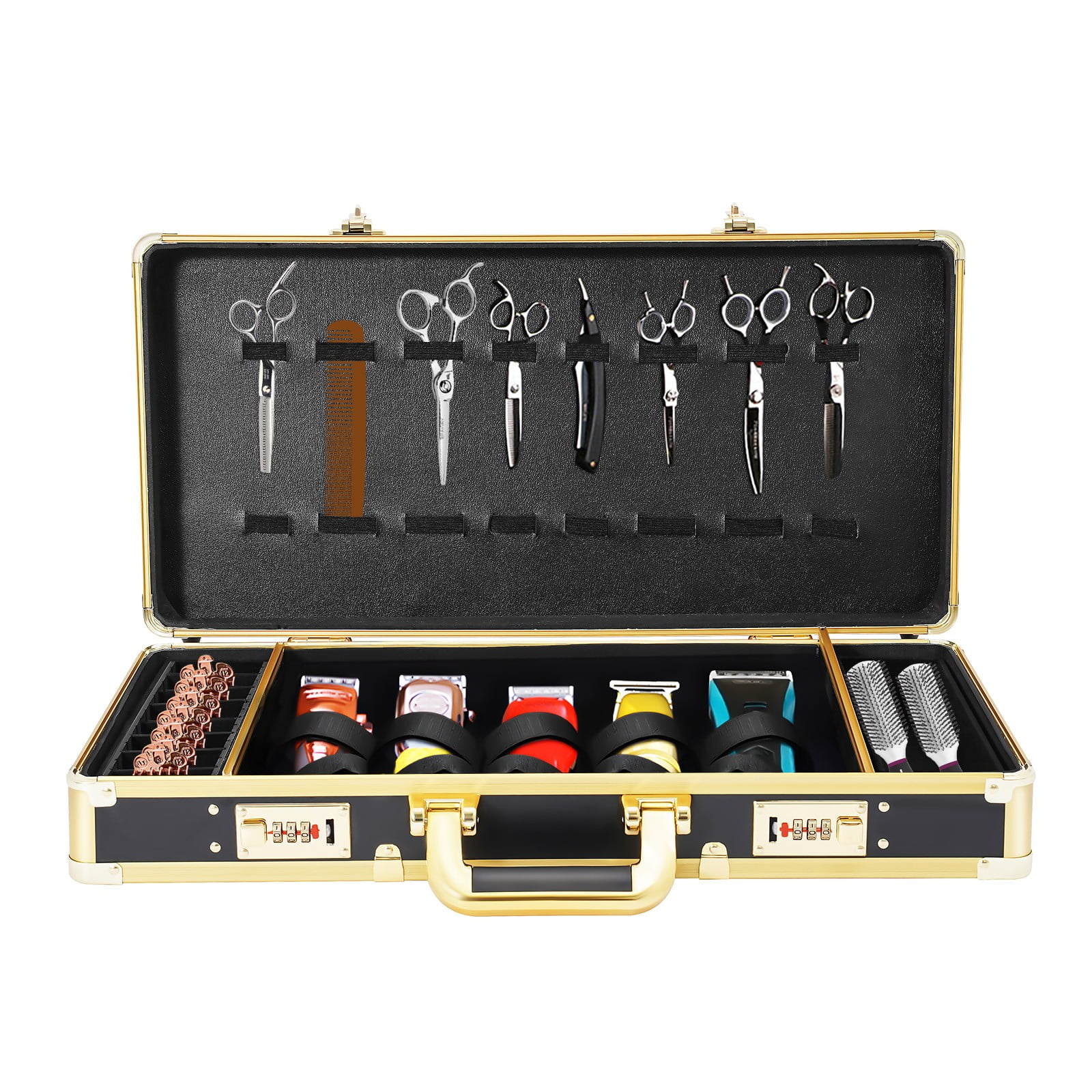 TFCFL Barber Suitcase Portable Travel Carrying Case Clippers Trimmers ...