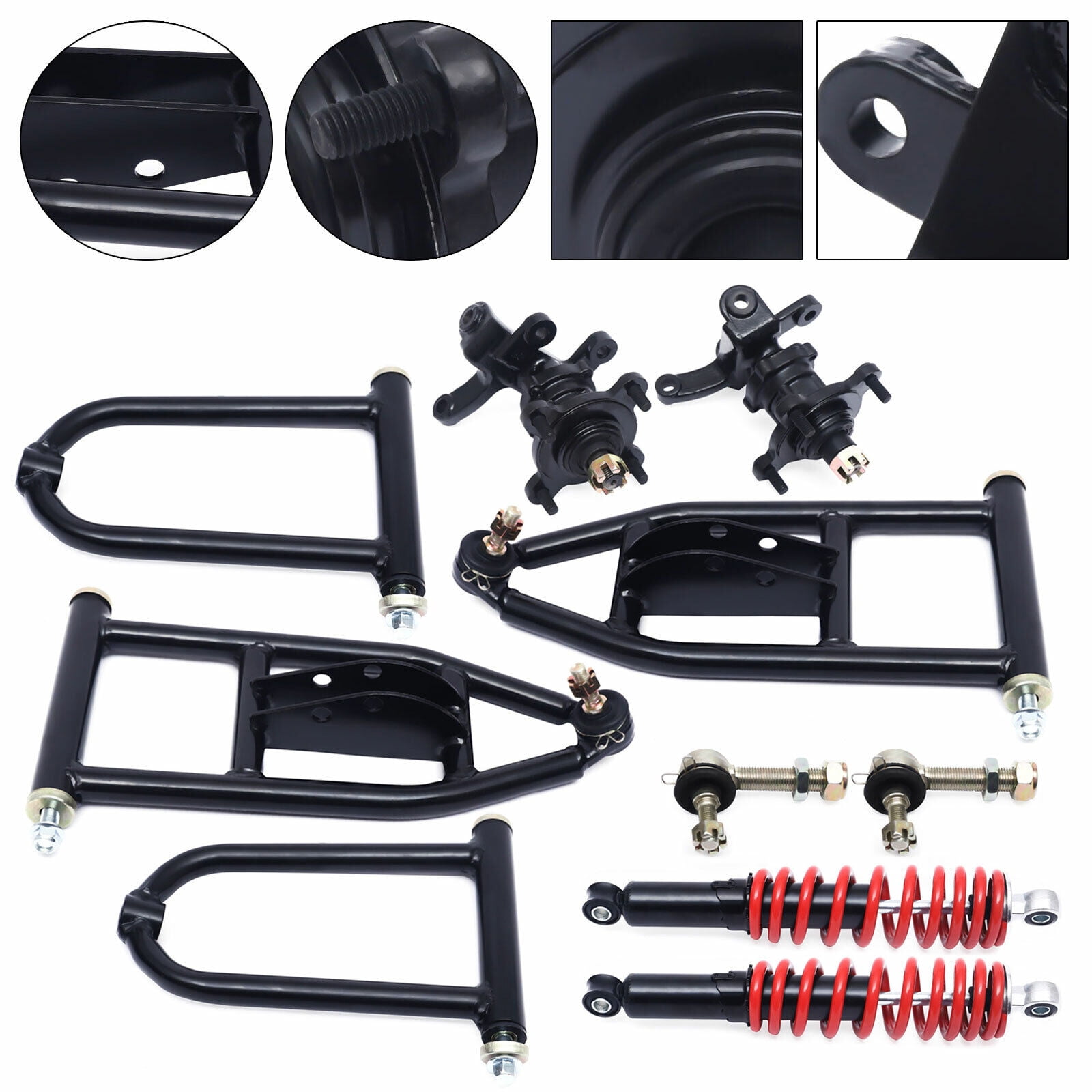 TFCFL Black 300mm Suspension/Shock Swing Upper & Lower A-Arm Steering ...