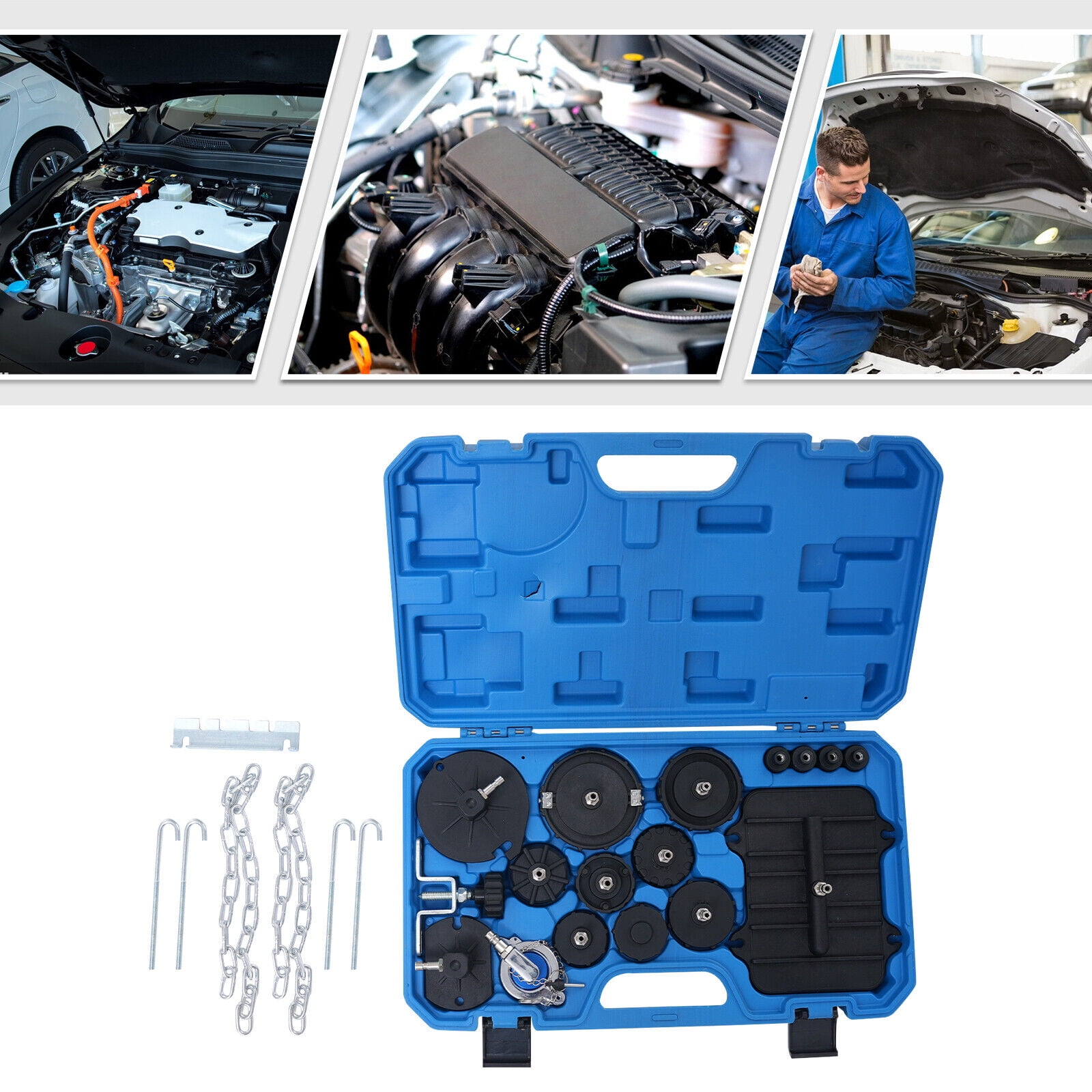 TFCFL Brake Fluid Pressure Bleeder Adapter Sets Cylinder Bleeder Kit w ...