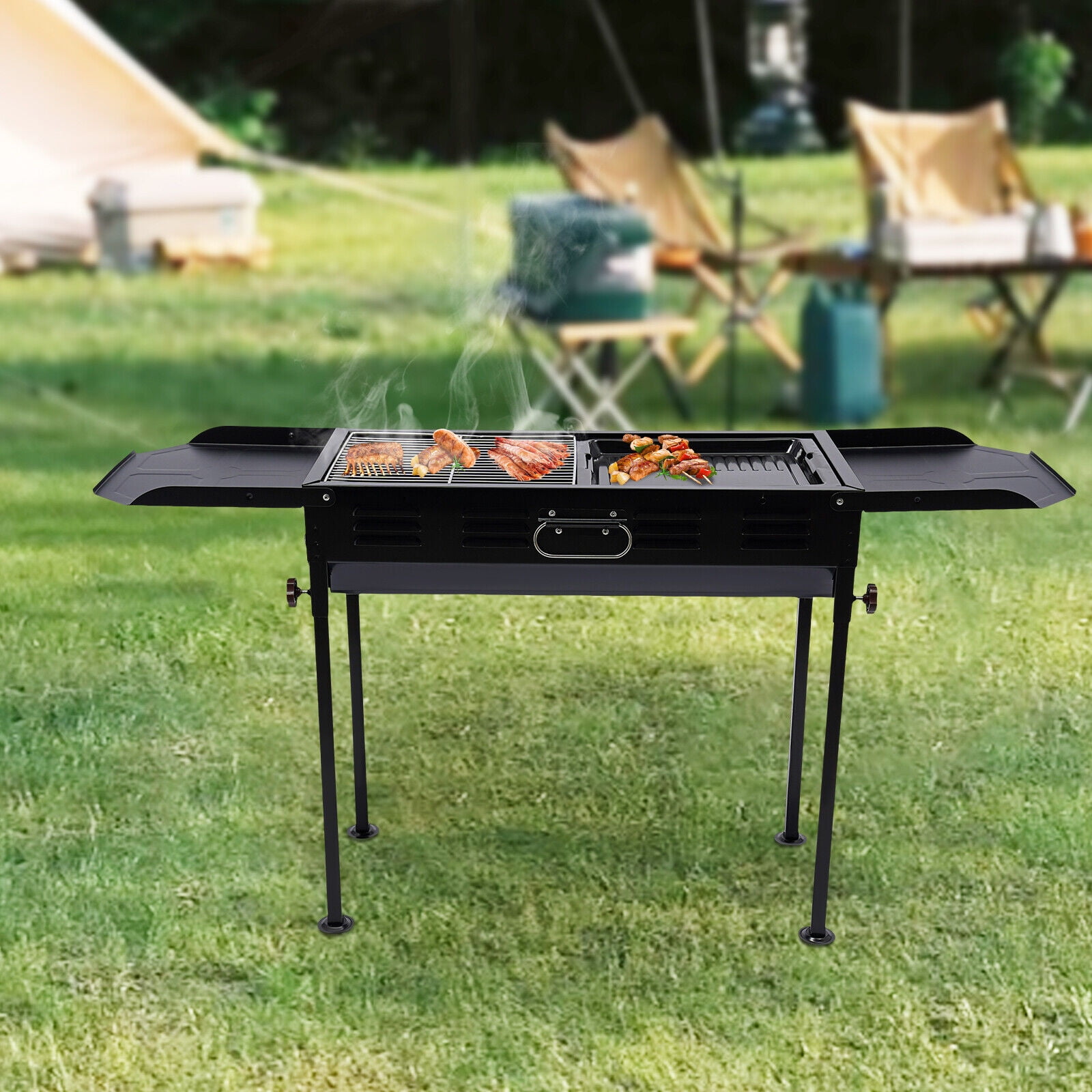 TFCFL Camping BBQ Grill Portable Charcoal Grill Outdoor Collapsible ...