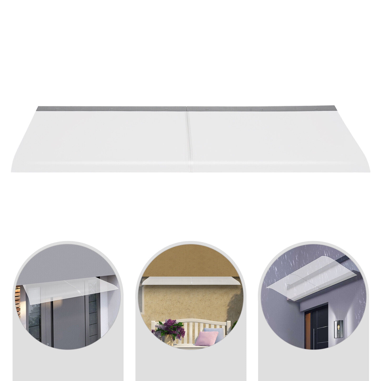 TFCFL Clear Rain Shelter Cover Window Awning Rain Shelter Wall Mounted ...