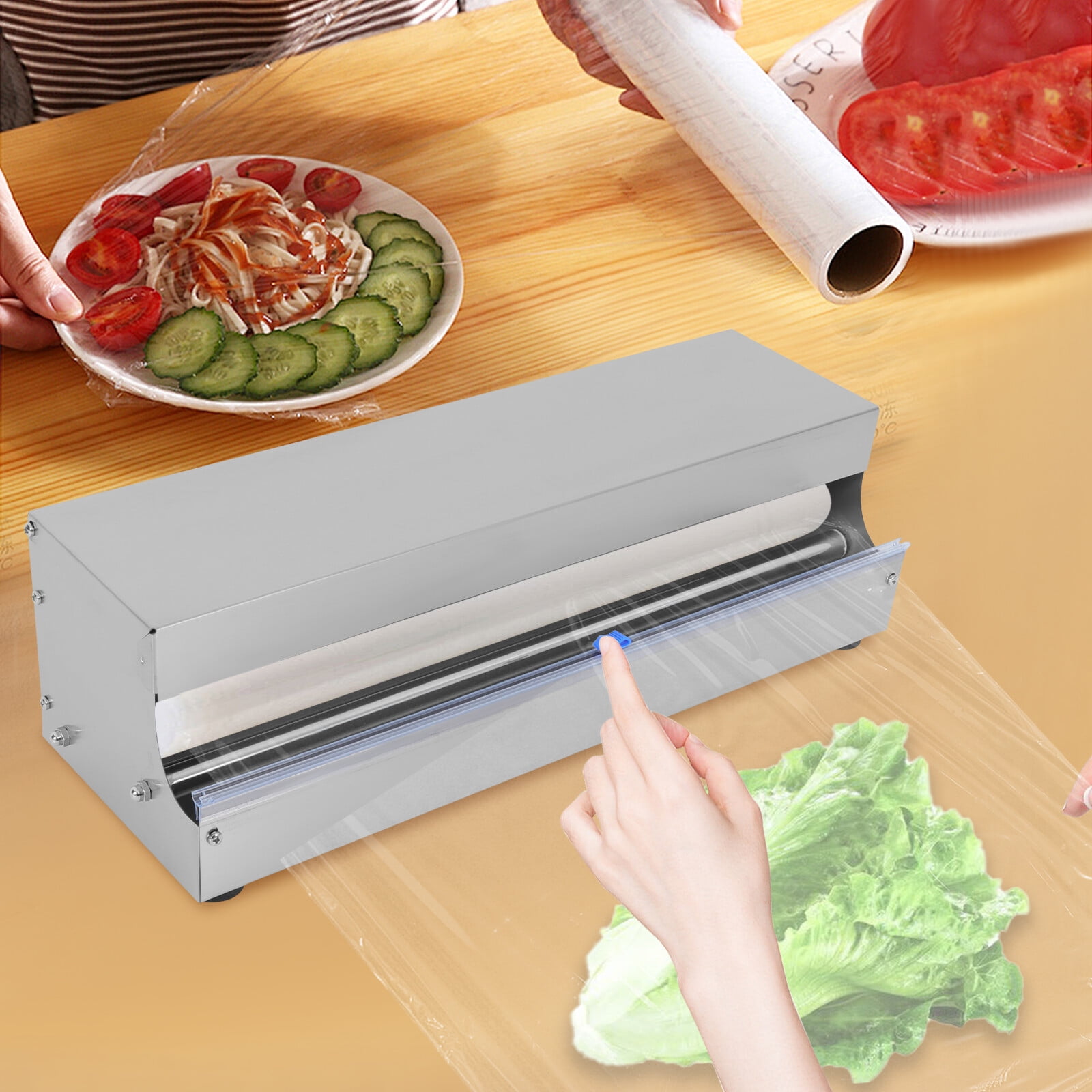 TFCFL Cling Film Wrapper Wrapping Machine Tabletop Food Packaging ...