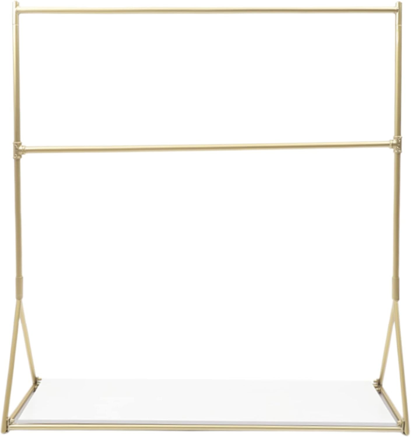 TFCFL Clothes Rack Industrial Pipe Free Standing,Gold Garment Racks ...