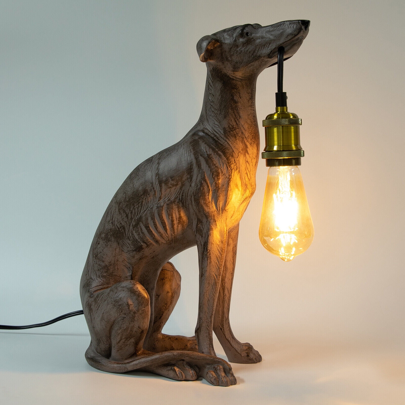 TFCFL Dog Desk Lamp Bedroom Offices Lighting Fixture Decor Rustic Dog ...