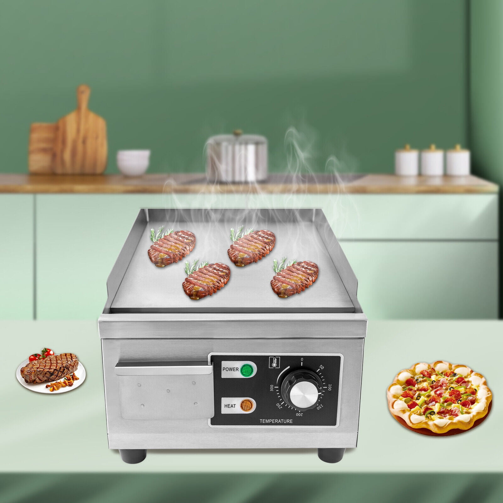 TFCFL Electric Griddle Machine Hot Plate Countertop Commercial Grill ...