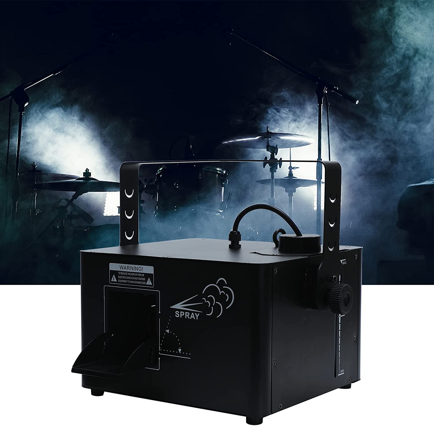 TFCFL Fog Machine, 1500W Smoke Machine DMX Low Profile Hazer Haze Smoke ...