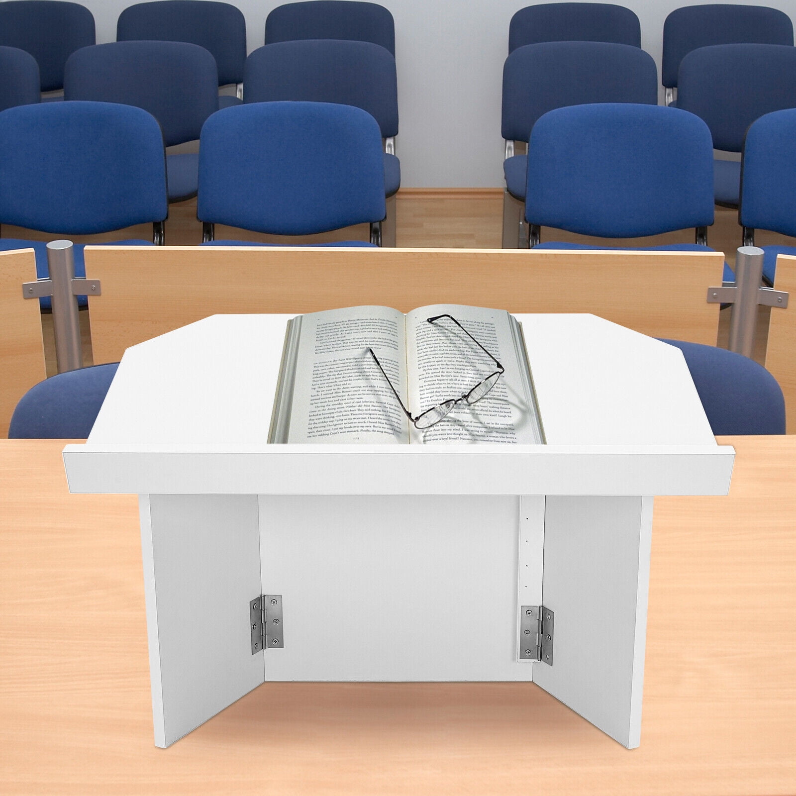 TFCFL Foldable Tabletop Podium Stand Portable Desktop Lectern Speaker ...