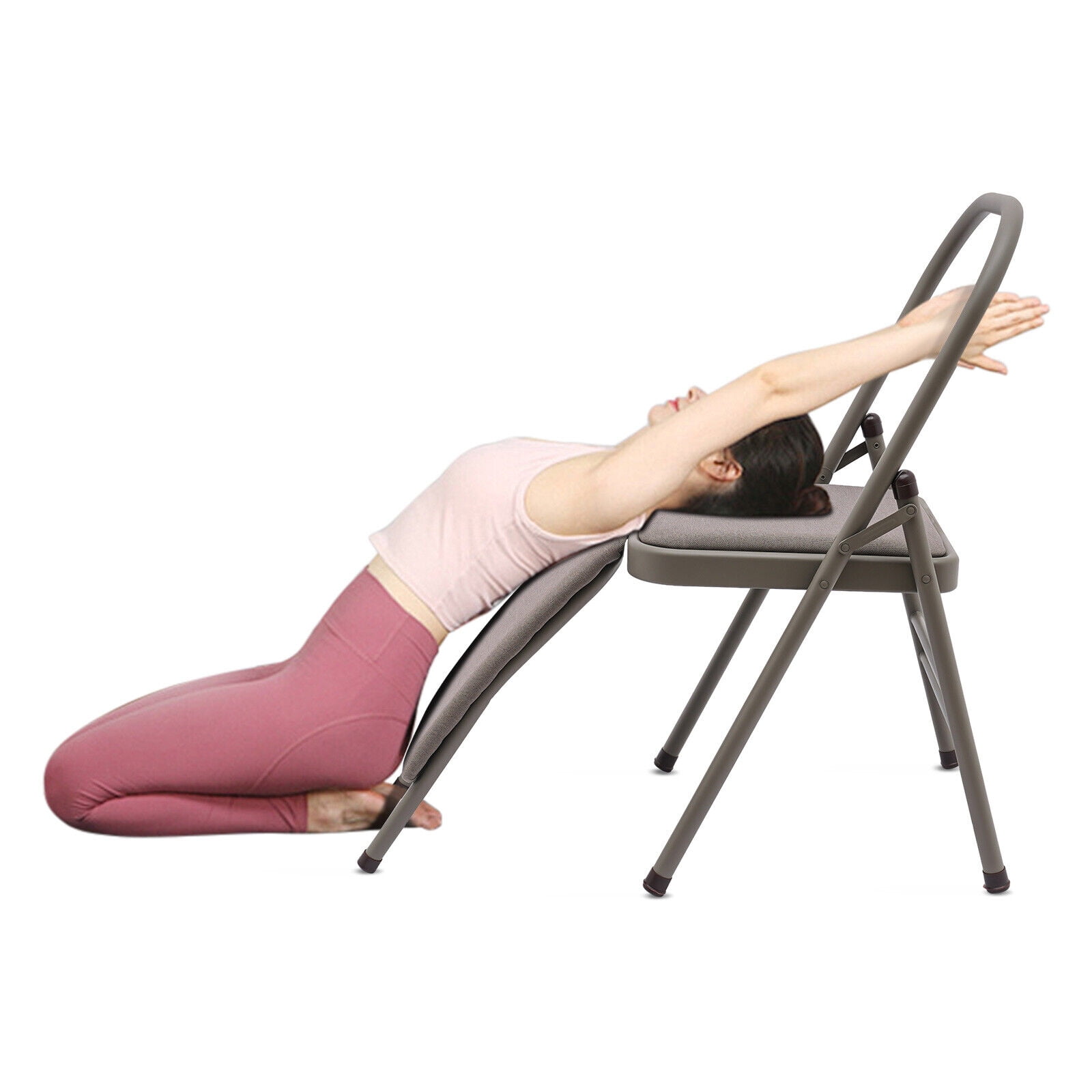 TFCFL Foldable Yoga Chair With Lumbar Back Support Balance Chair Yoga ...