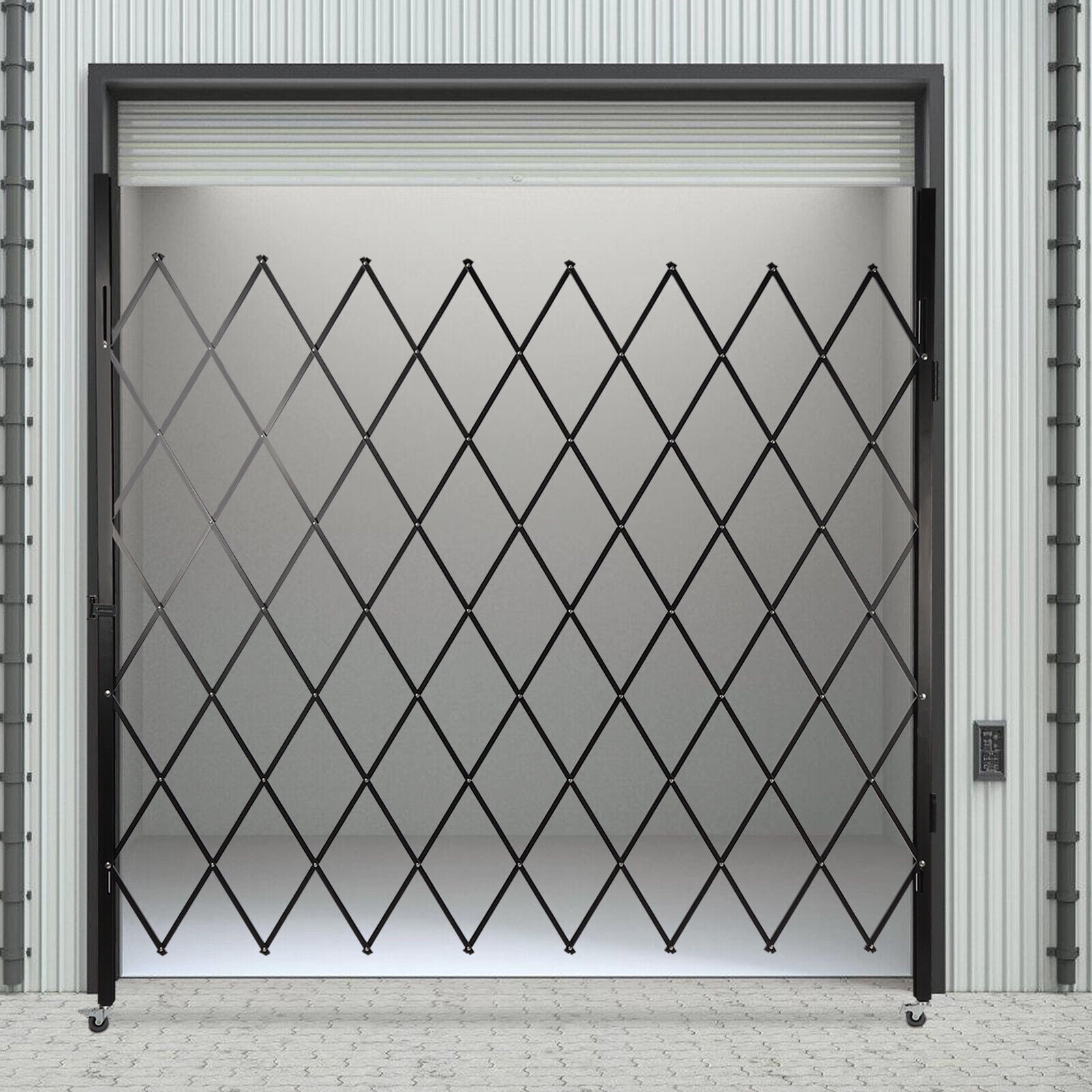 TFCFL Folding Security Gate 7.2ft x 6.5ft Wall Mount Single Folding ...