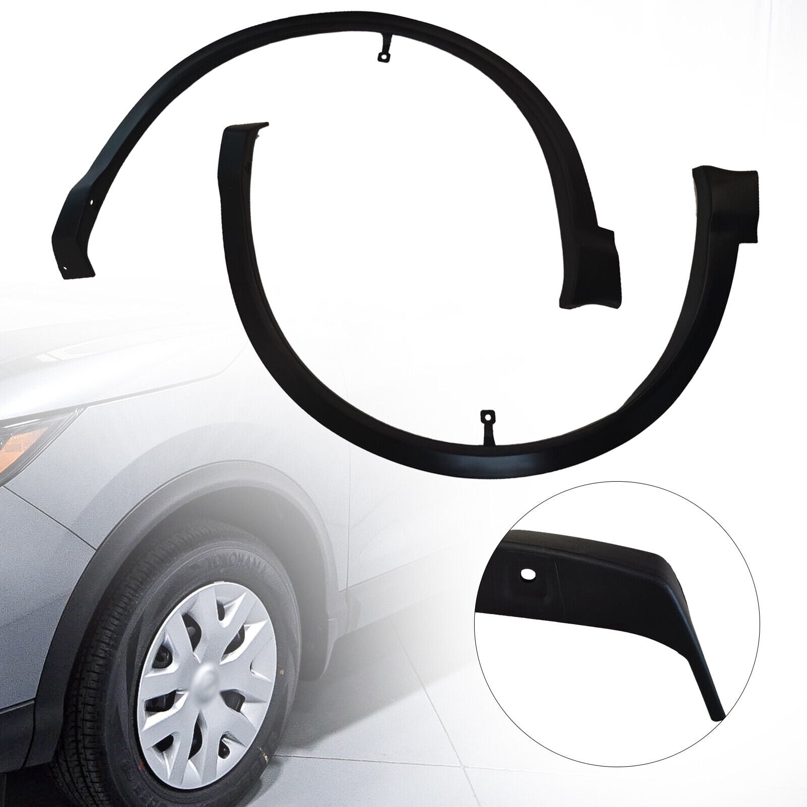 TFCFL Front Fender Flare Trim Molding Left+Right Side For Nissan Rogue ...