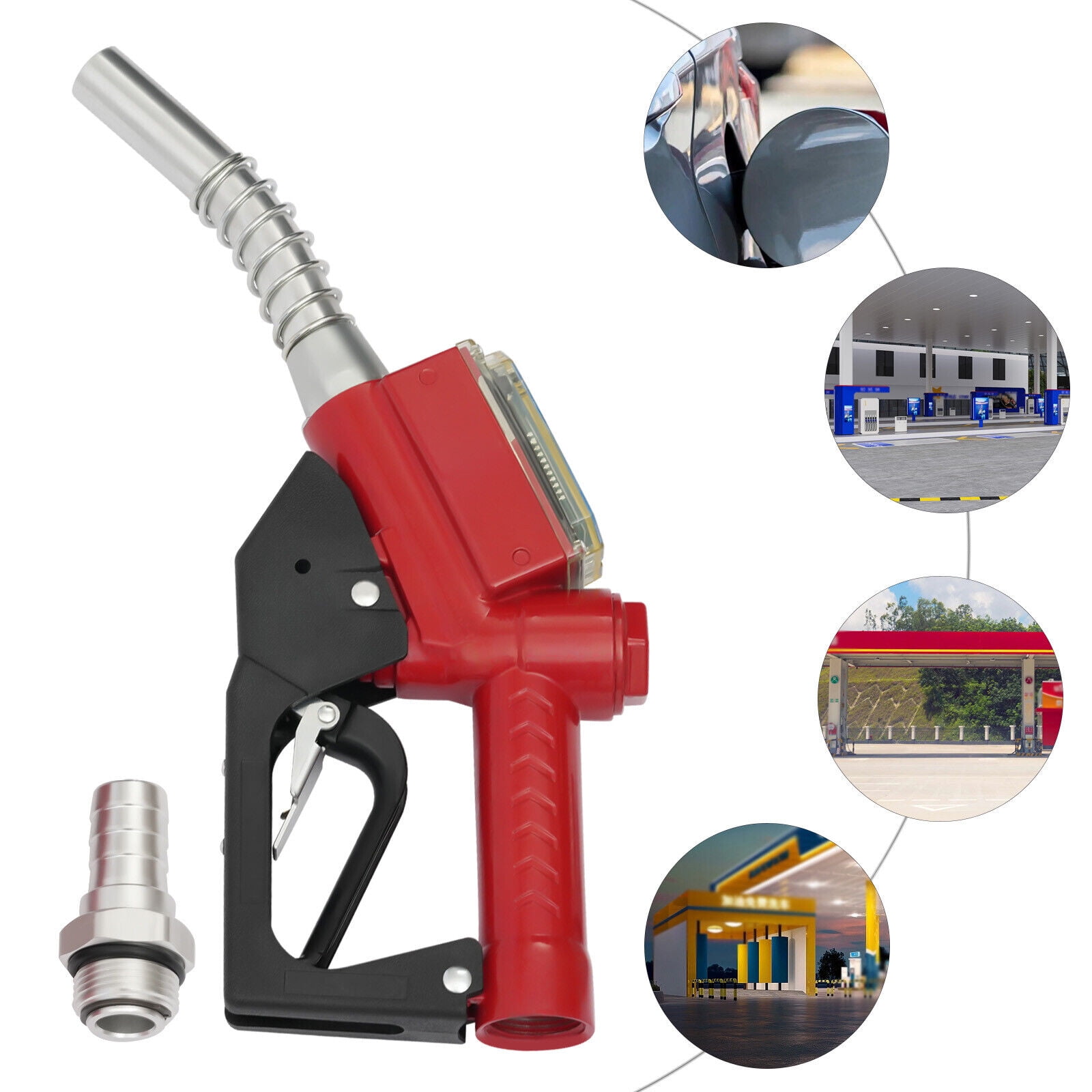 TFCFL Fuel Gasoline Diesel Petrol Oil Delivery Gun Nozzle Dispenser ...