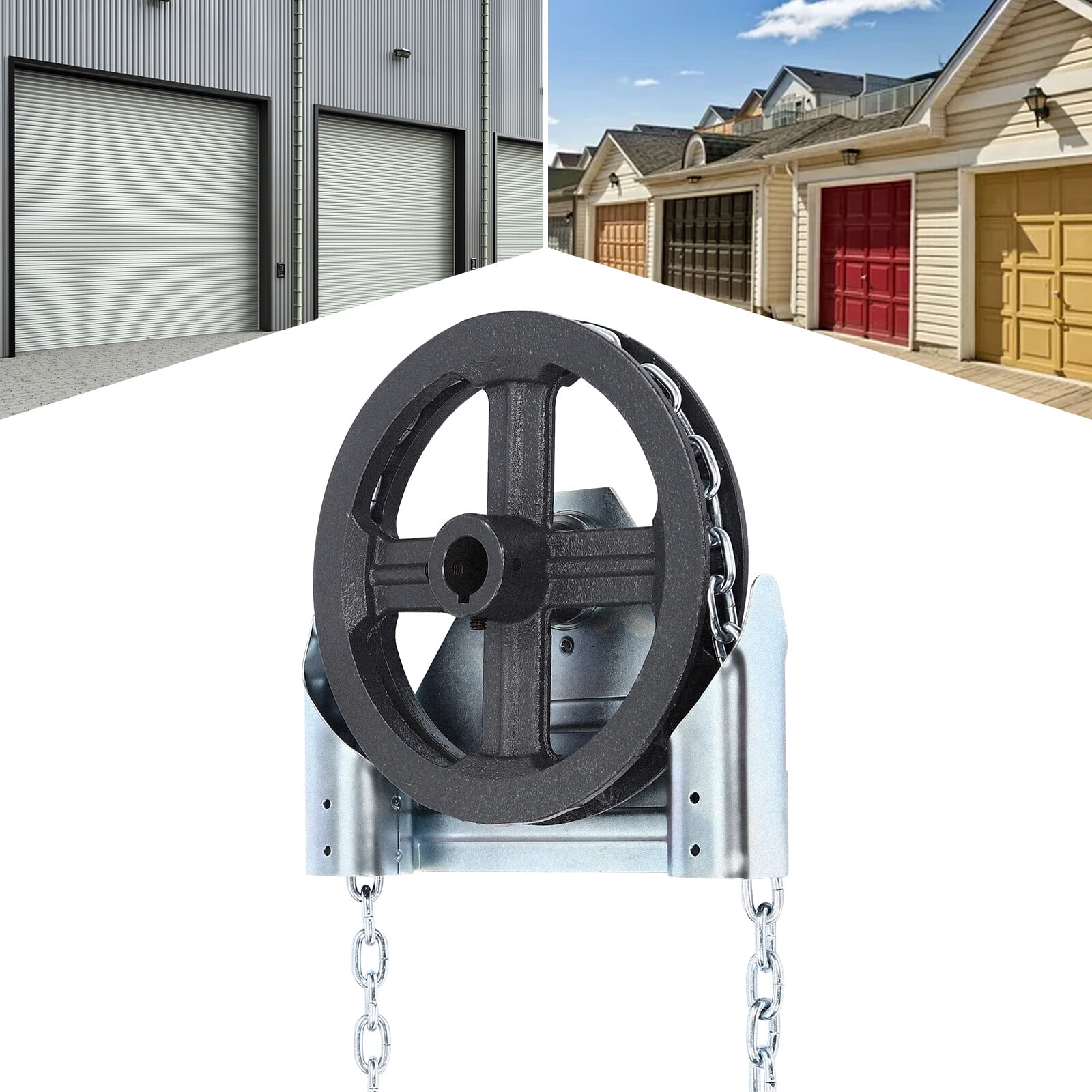 TFCFL Garage Door Chain Hoist Opener Wall Mounted Roll Up Door Hoist ...