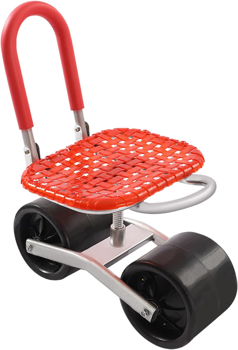 TFCFL Garden Cart Rolling Stool with Wheels,Stable Workseat Sturdy Cart ...