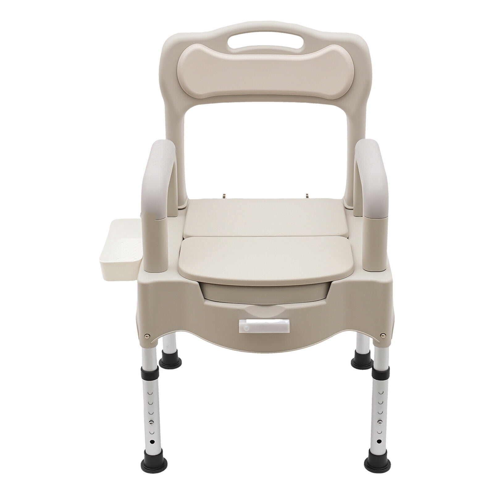 TFCFL Heavy Duty Toilet Chair Height Adjustable Bath Seat Mobile ...