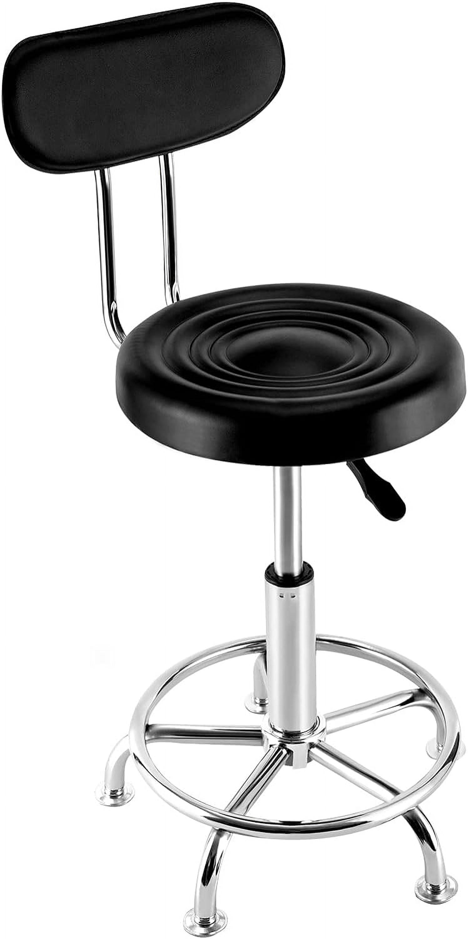 TFCFL Height Adjustable Swivel Bar Stool PU Leather Padded Garage Shop ...