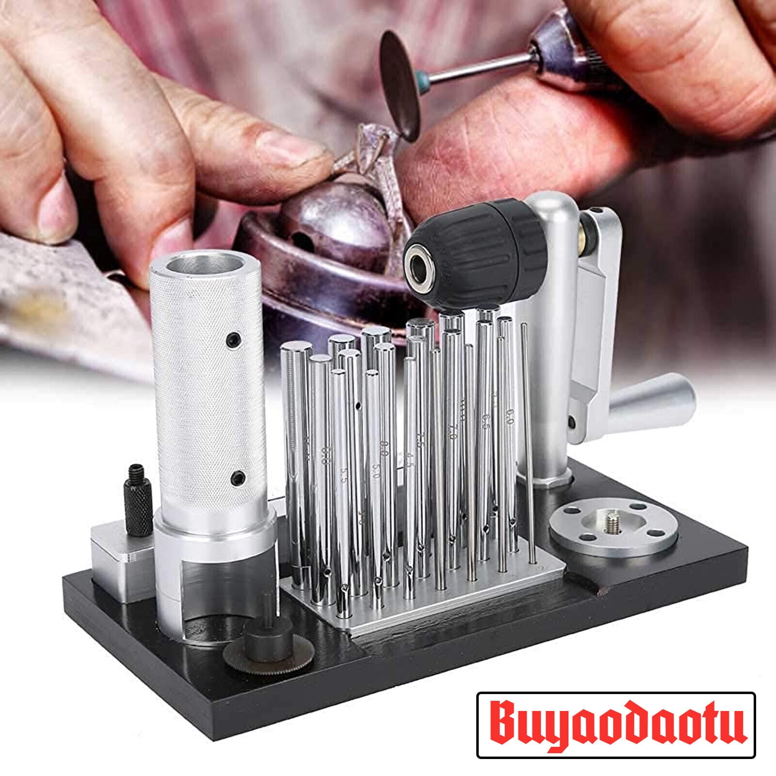 TFCFL Jump Ring Maker W/ Cutter & 20 Mandrels Sizes Jewelry Tool Wire ...