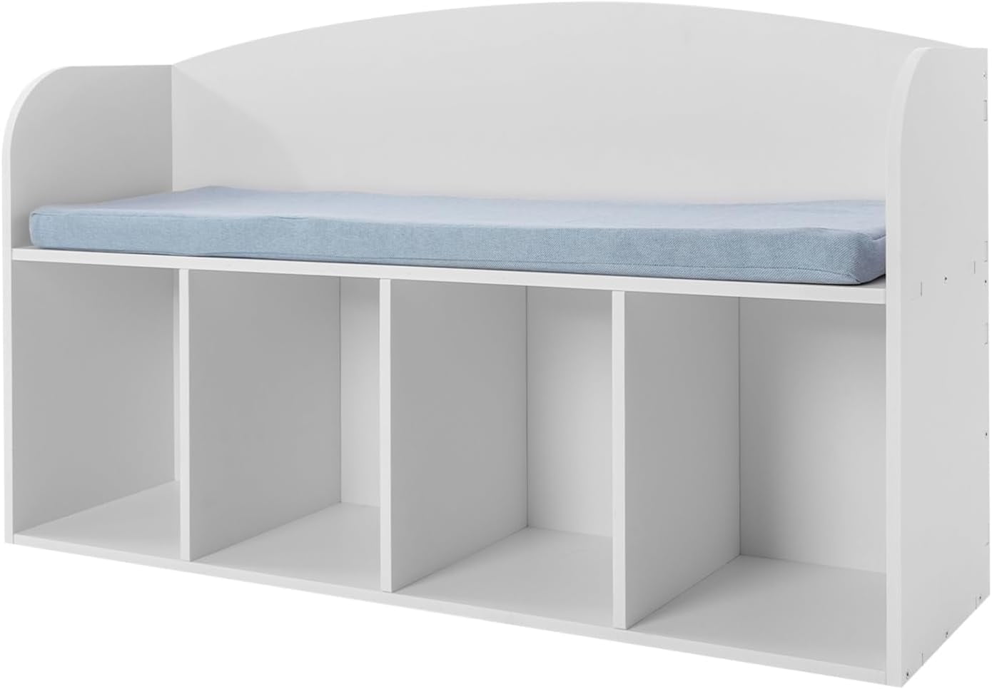 TFCFL Kids Bookshelf with Reading Nook, Book Display Case with Soft ...