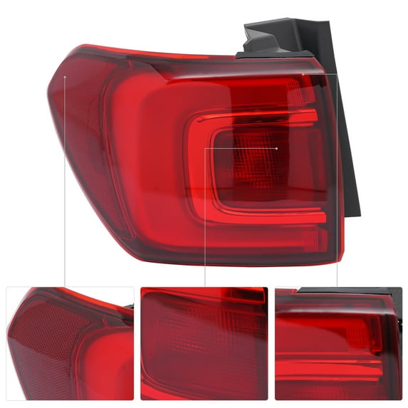 TFCFL Left Tail Light LED Halogen Driver Side Tail Lamp Red For 2017 ...