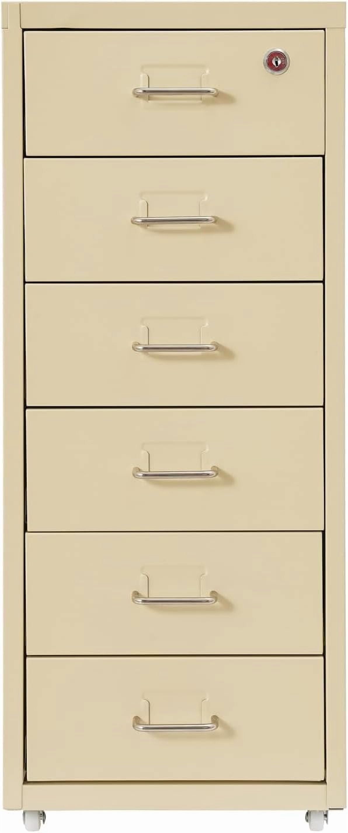 TFCFL Mobile File Cabinet 6 Drawer Vertical File Cabinet with Wheels ...