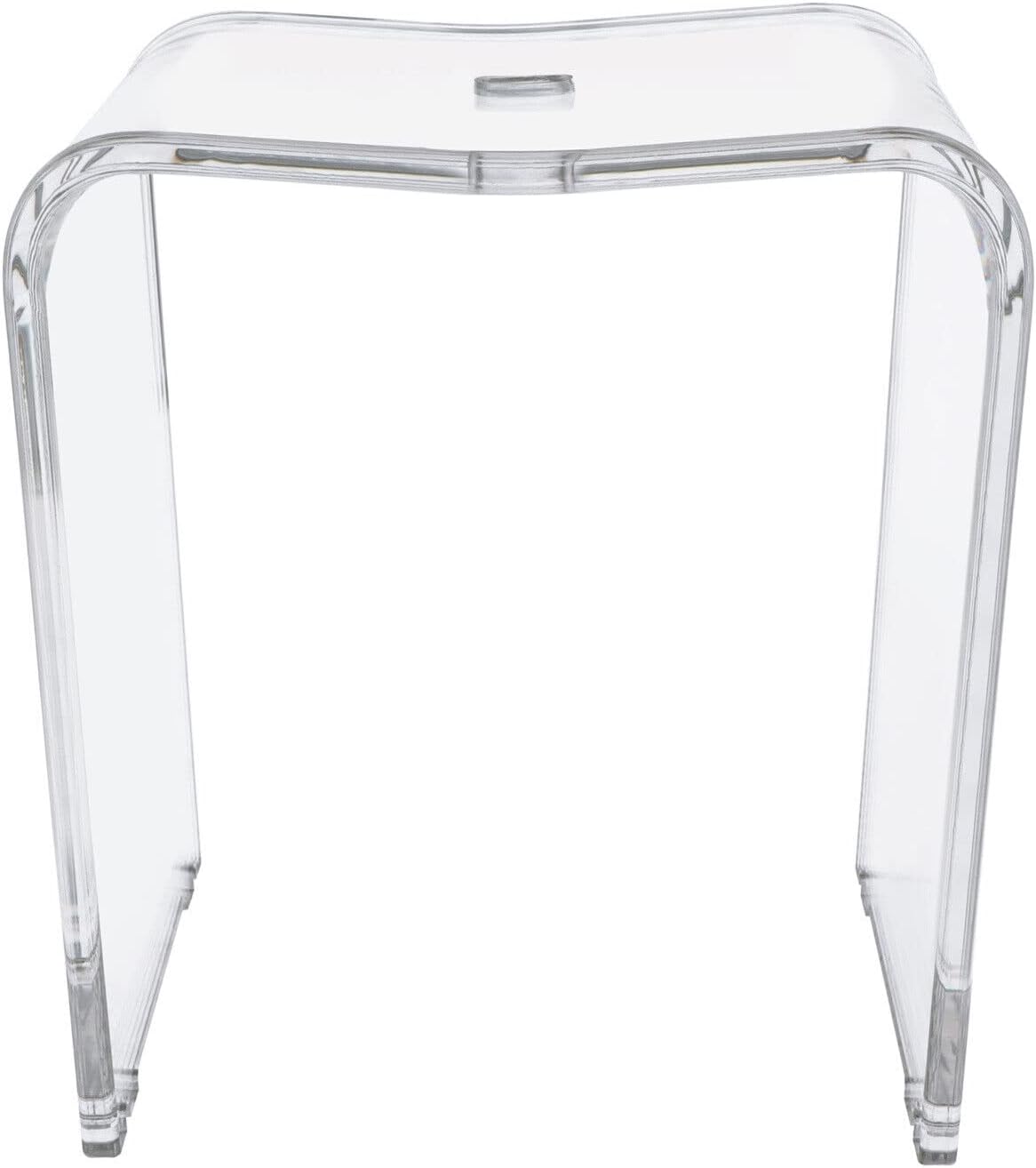 TFCFL Modern Acrylic Shower Bench Stool U-shaped Clear Sauna Bath Chair ...