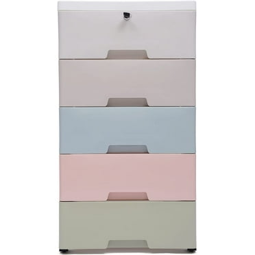 MQ Eclypse 5-Drawer Plastic Storage Unit with Drawers, Multiple Colors ...