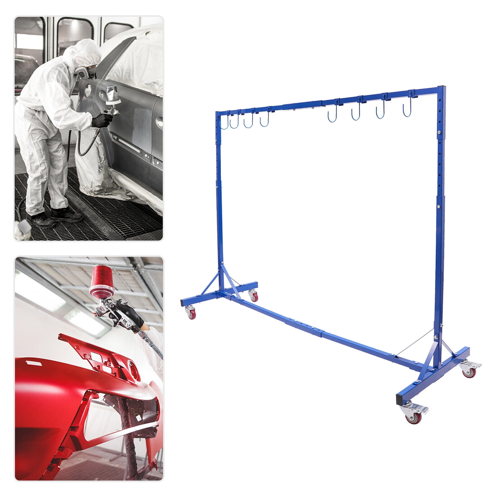 TFCFL Painting Hanger Rack 5-7ft Adjustable Painting Hanging Stand ...