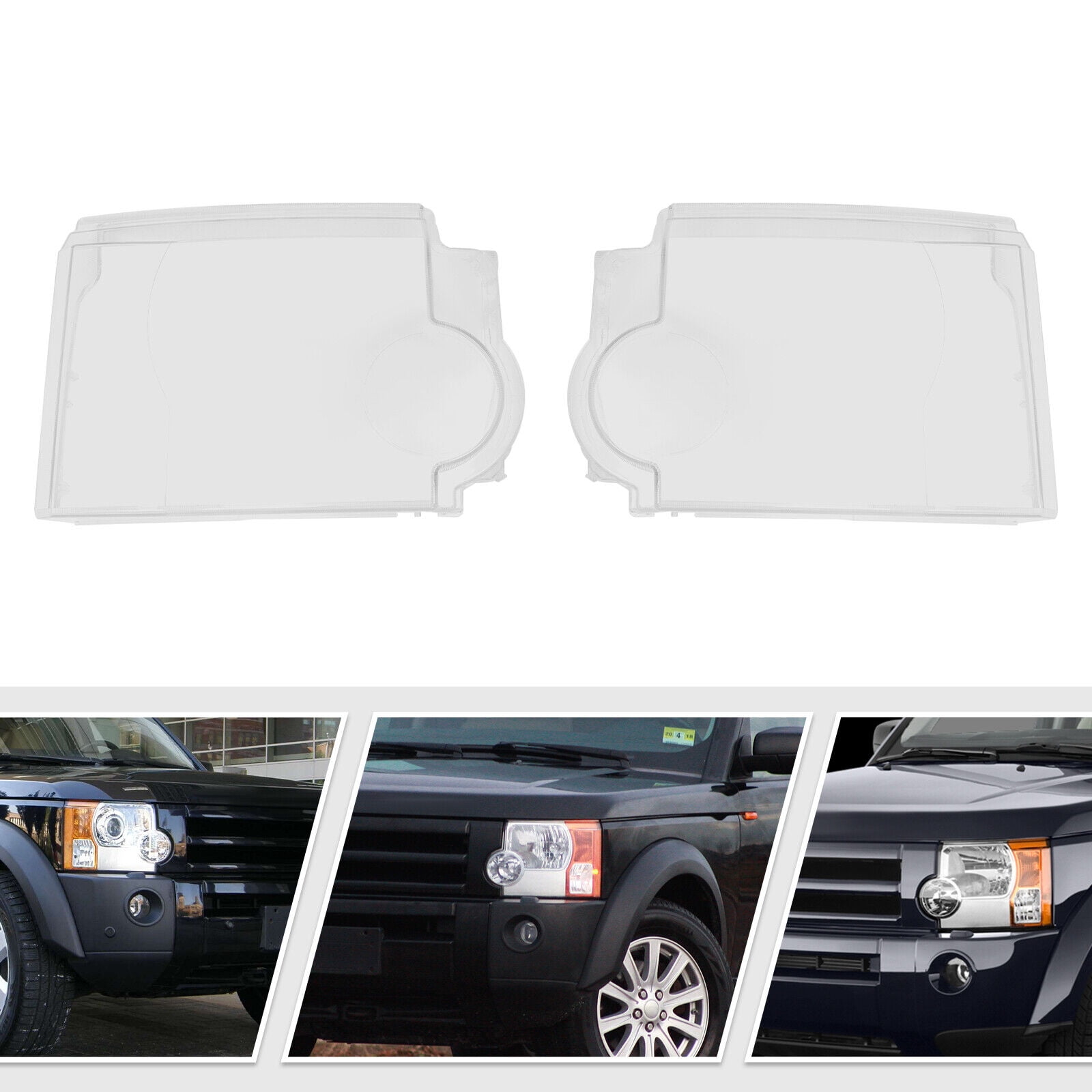 TFCFL Pair Headlight Lens Cover Clear Headlamp Cover Fit For Land Rover ...