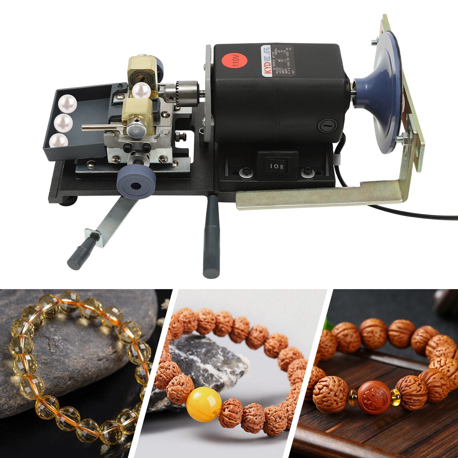 TFCFL Pearl Holing Drill Machine Electric Pearl Amber Jewelry Tool ...