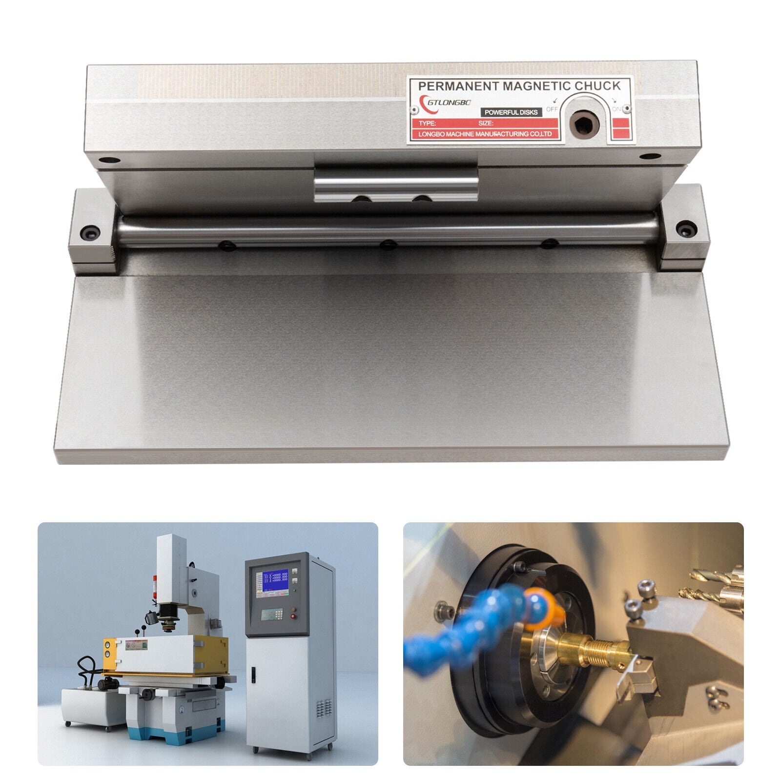 TFCFL Rectangular Permanent Magnetic Chuck Kit Single Sine Plate For ...