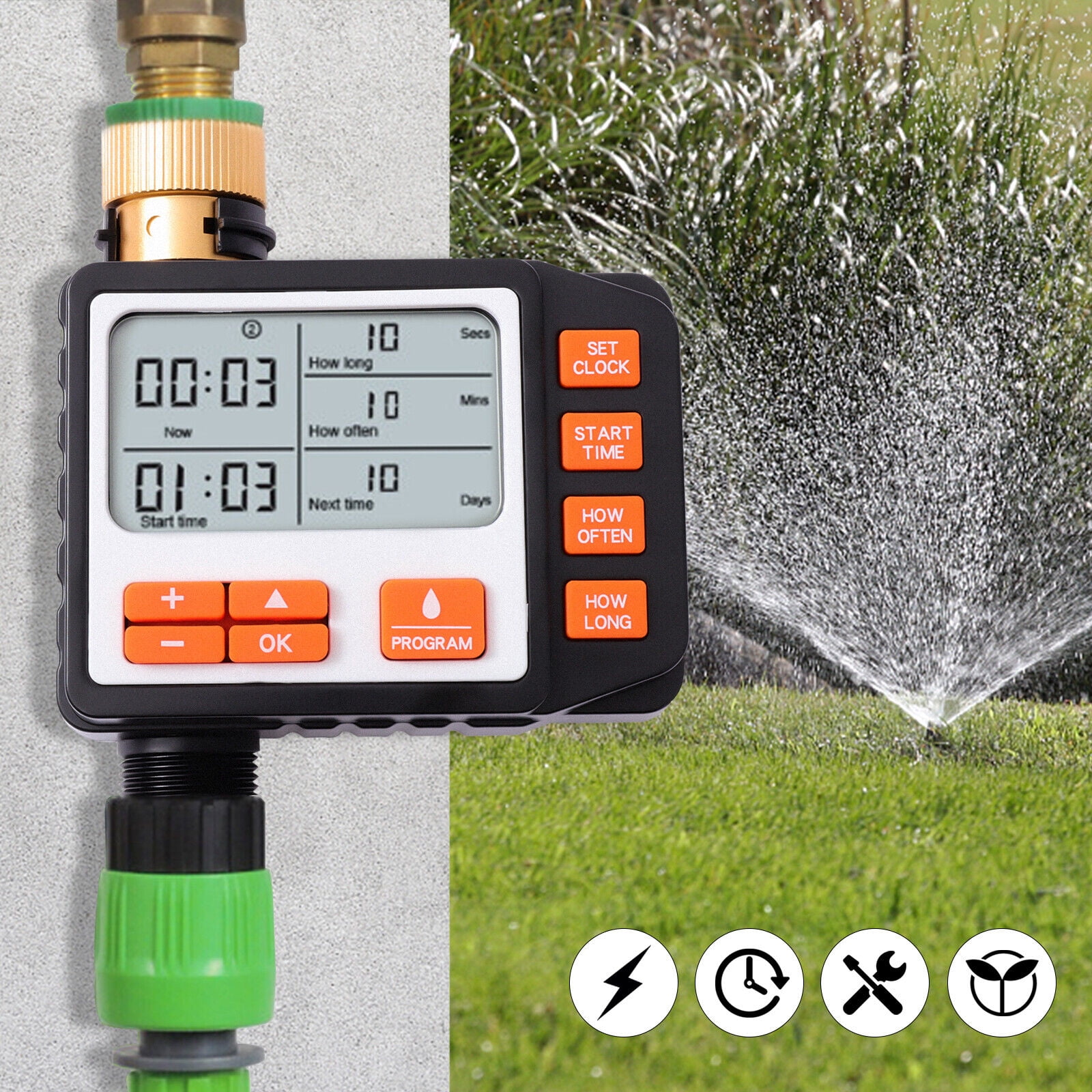 TFCFL Smart Sprinkler Timer Outdoor Timed Irrigation Water Garden Rain ...