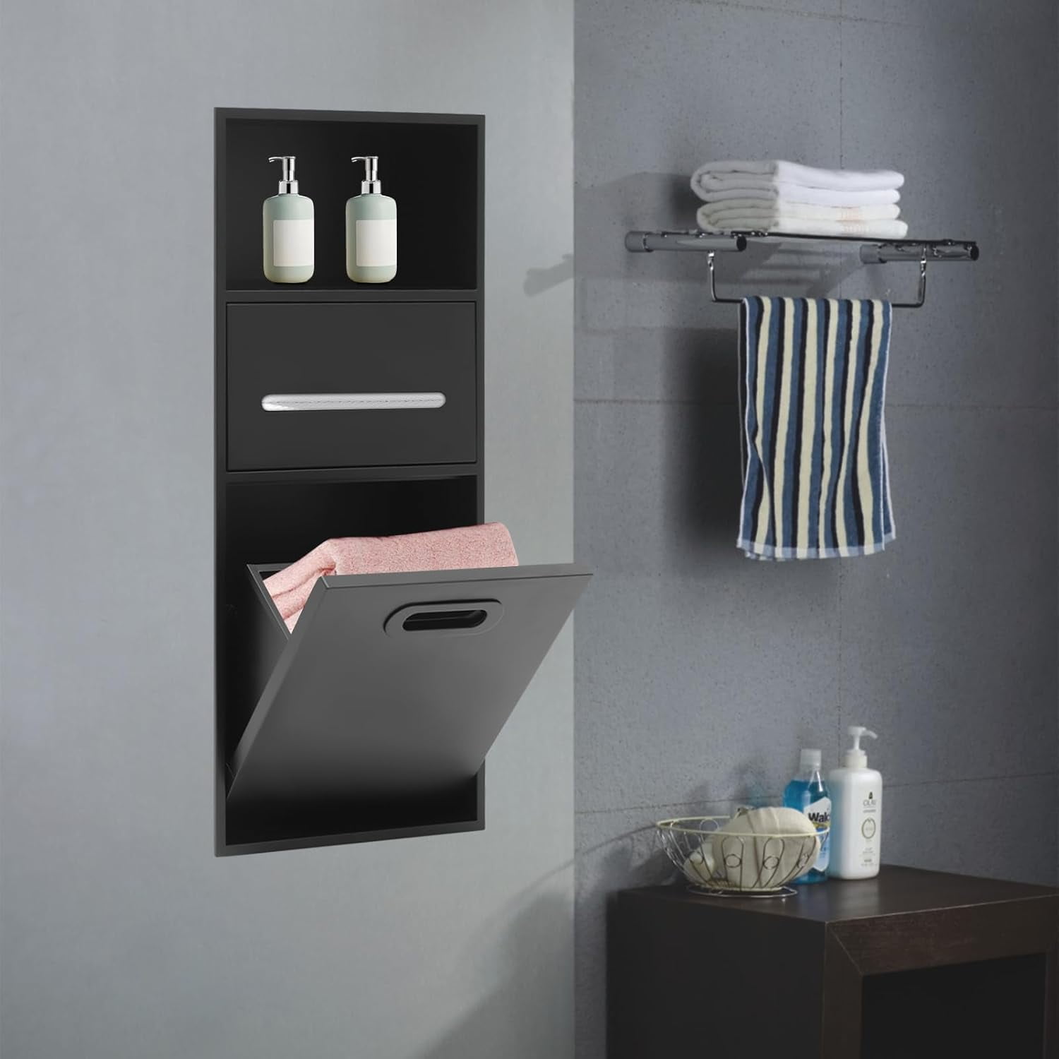 TFCFL Stainless Steel Shower Niche with Recessed Waterproof Design ...
