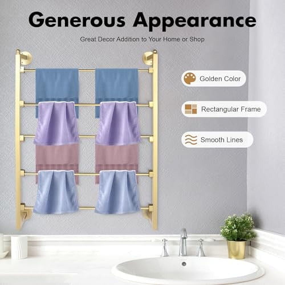 TFCFL Wall Mounted Display Rack, 5-Layer Tie & Scarf Holder, Wrapping ...