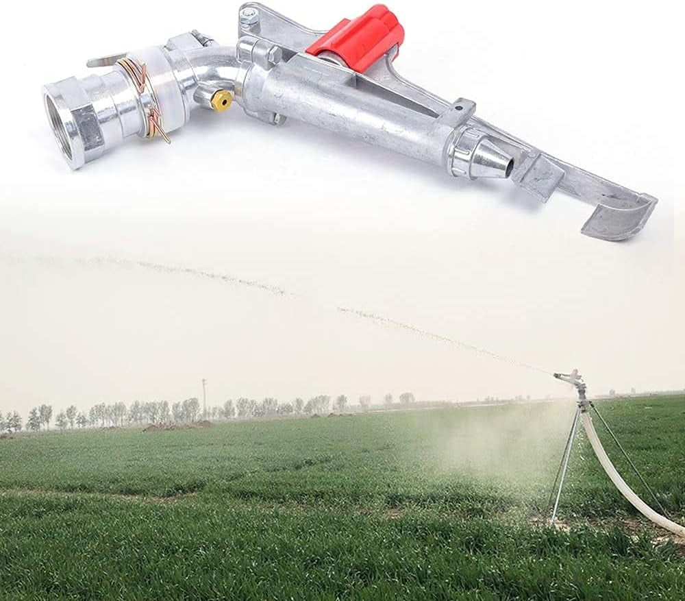 TFCFL Water Sprinkler Gun, 2" Agriculture Irrigation Sprayer 360 ...