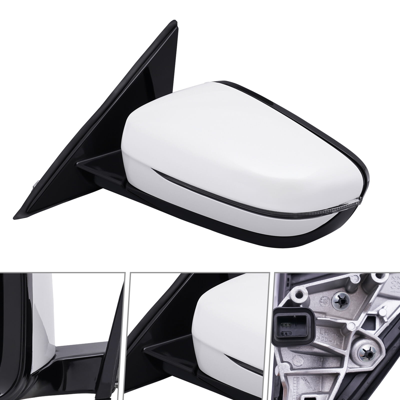 TFCFL White Left Driver Side Rear View Mirror For BMW 3SERIES 2019-2023 ...