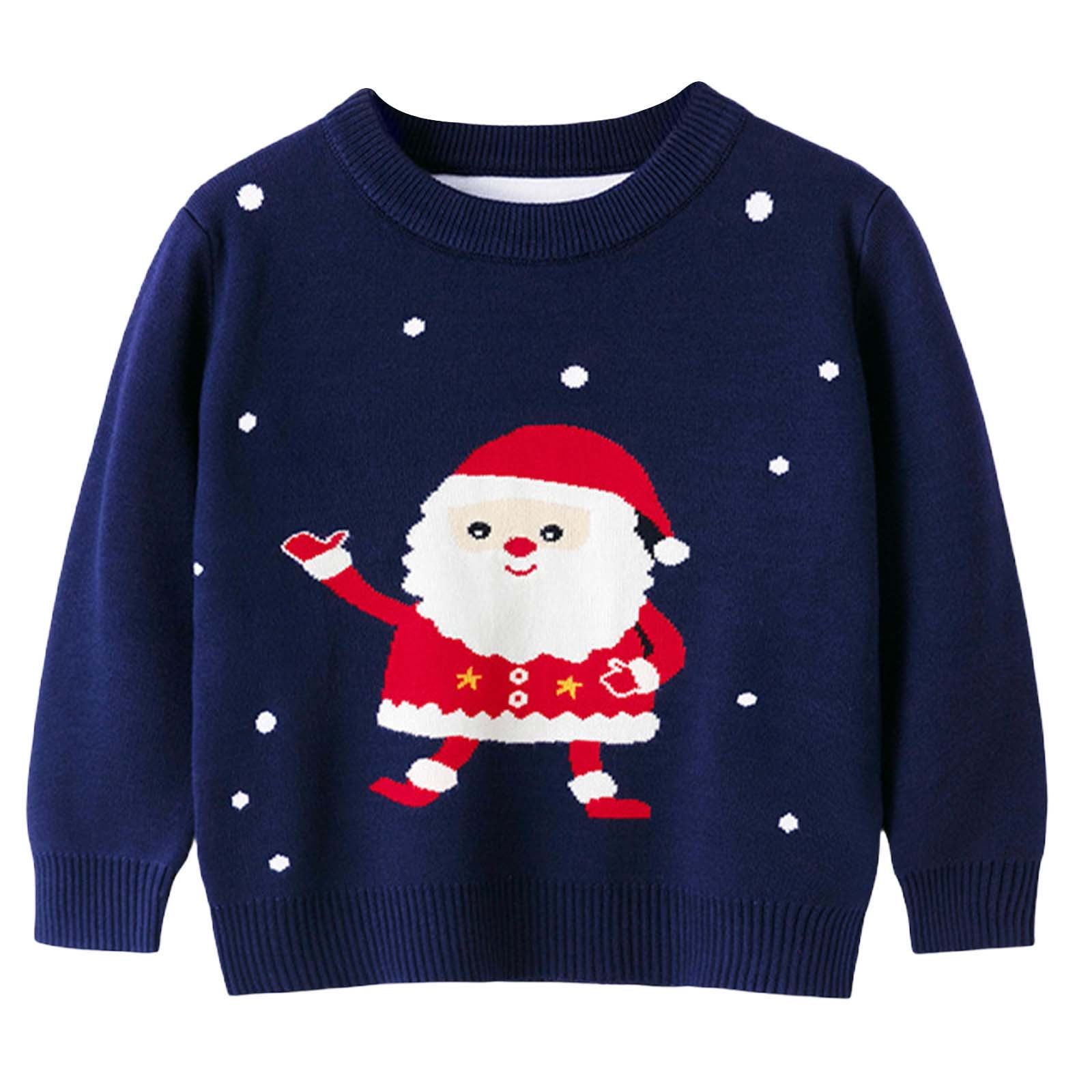 TFEOQRY Children Boys and Girls Christmas Sweater Pullover Christmas ...