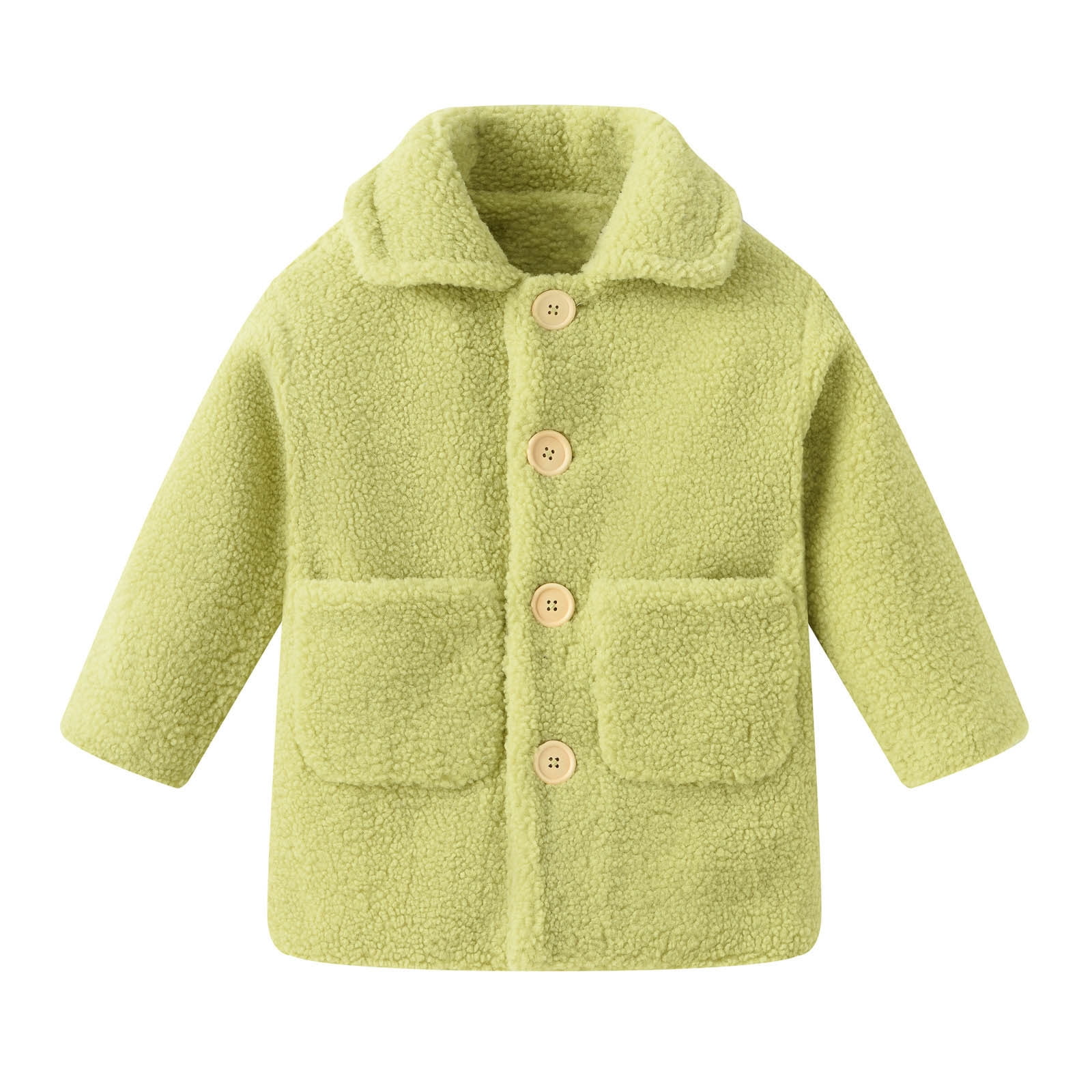 TFEOQRY Children Kids Girls polar fleece button coat jacket Fashion ...