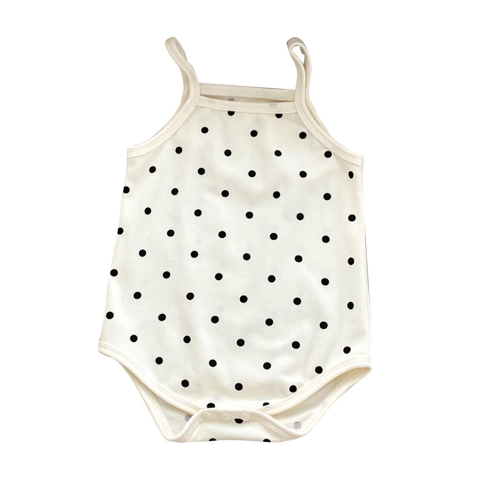 TFEOQRY Infant Girls Cotton Bodysuit New Summer Thin Sleeveless ...