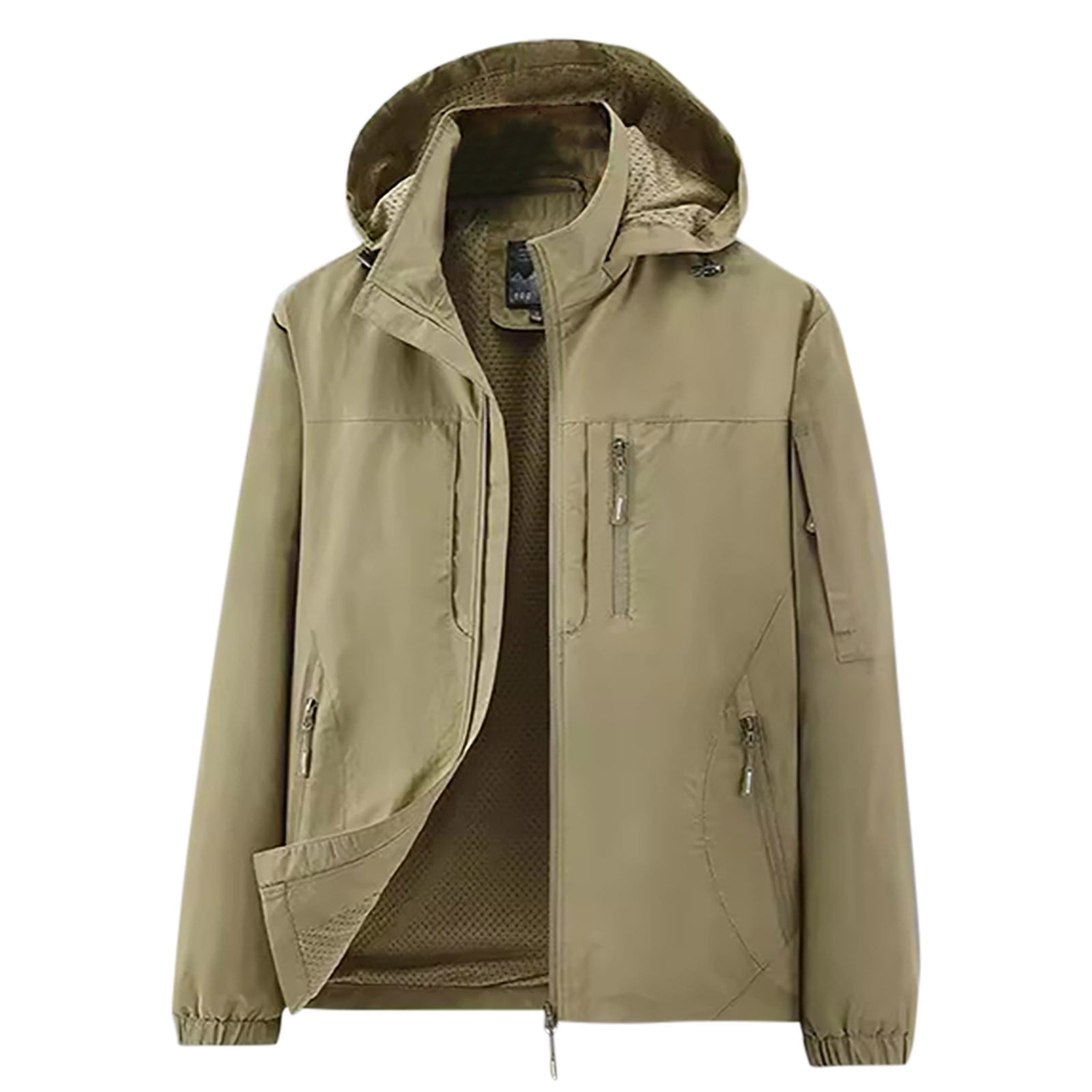 TFEOQRY Men's Hooded Coat Jacket Solid Color Baseball Jersey with ...