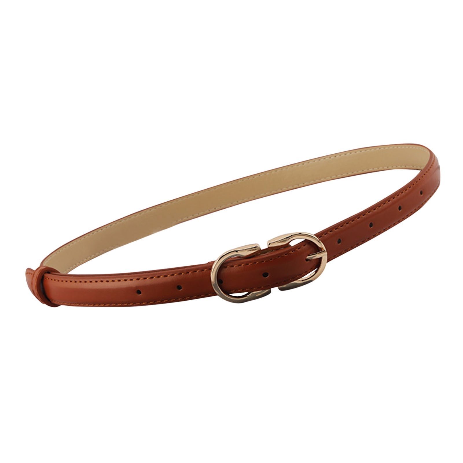 TFEOQRY Pu Thin Belts for Women Elegant Latch Leather Adjustable Tight ...