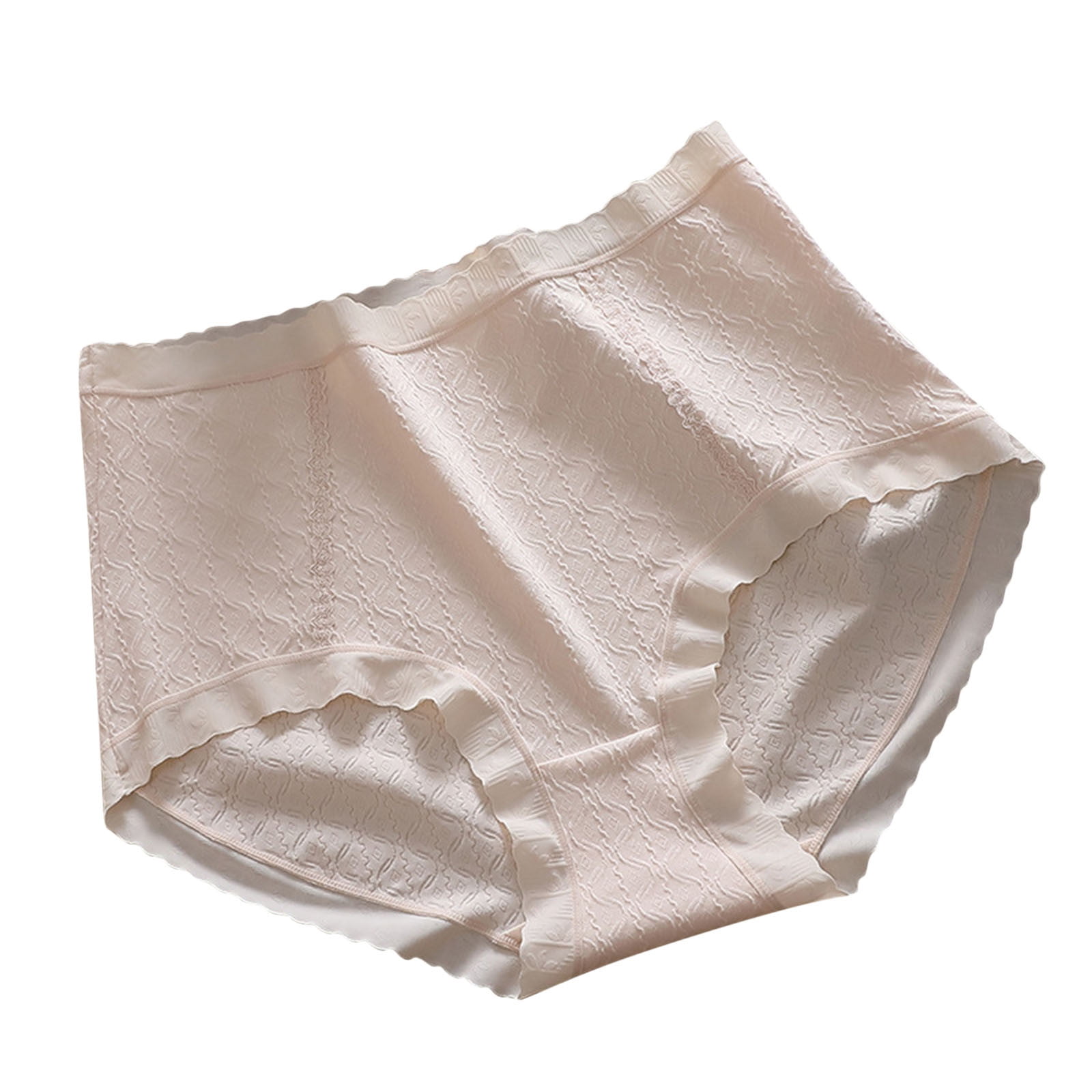 TFEOQRY Women's Panties Briefs Solid Color High Waist Plus Size Pear ...